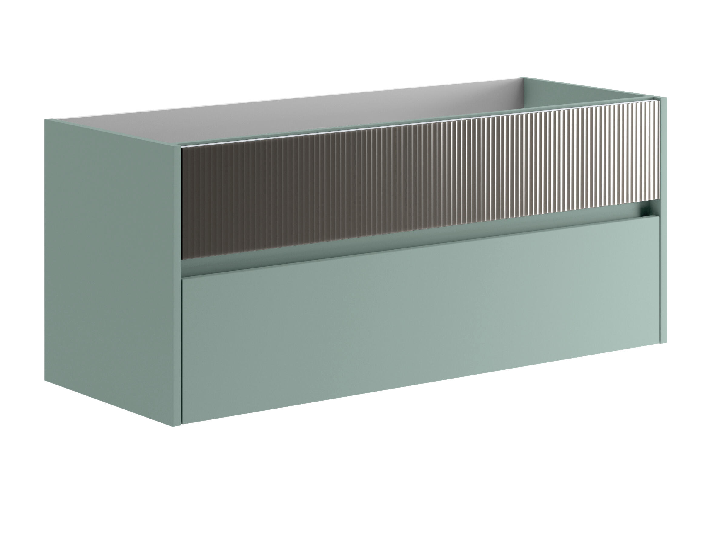 Mobile da bagno sospeso sotto lavabo L 119.5 x H 50 x P 45.5 cm verde ...