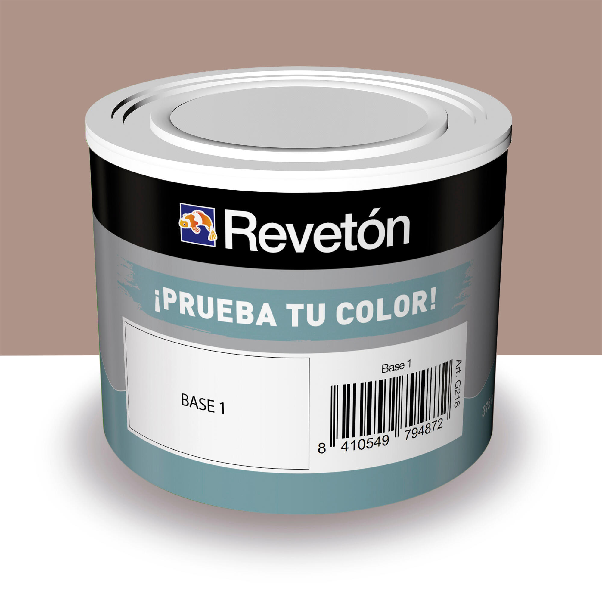 Tester de pintura Color a tu gusto REVETÓN color marrón intenso oscuro ...