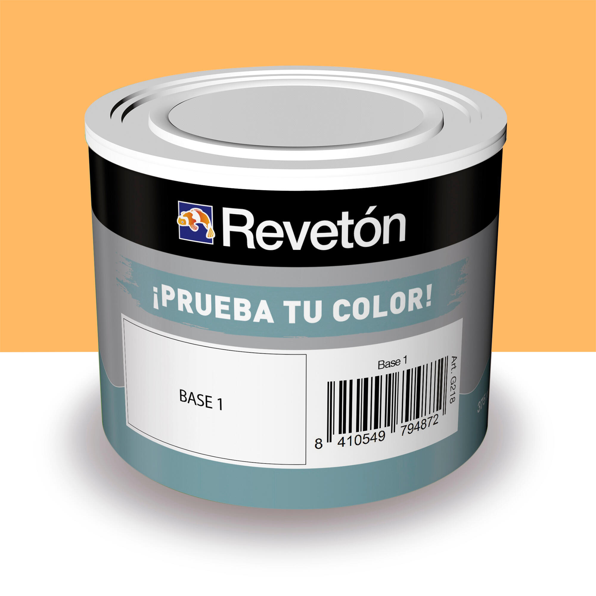 Tester de pintura Color a tu gusto REVETÓN color naranja muy intenso ...