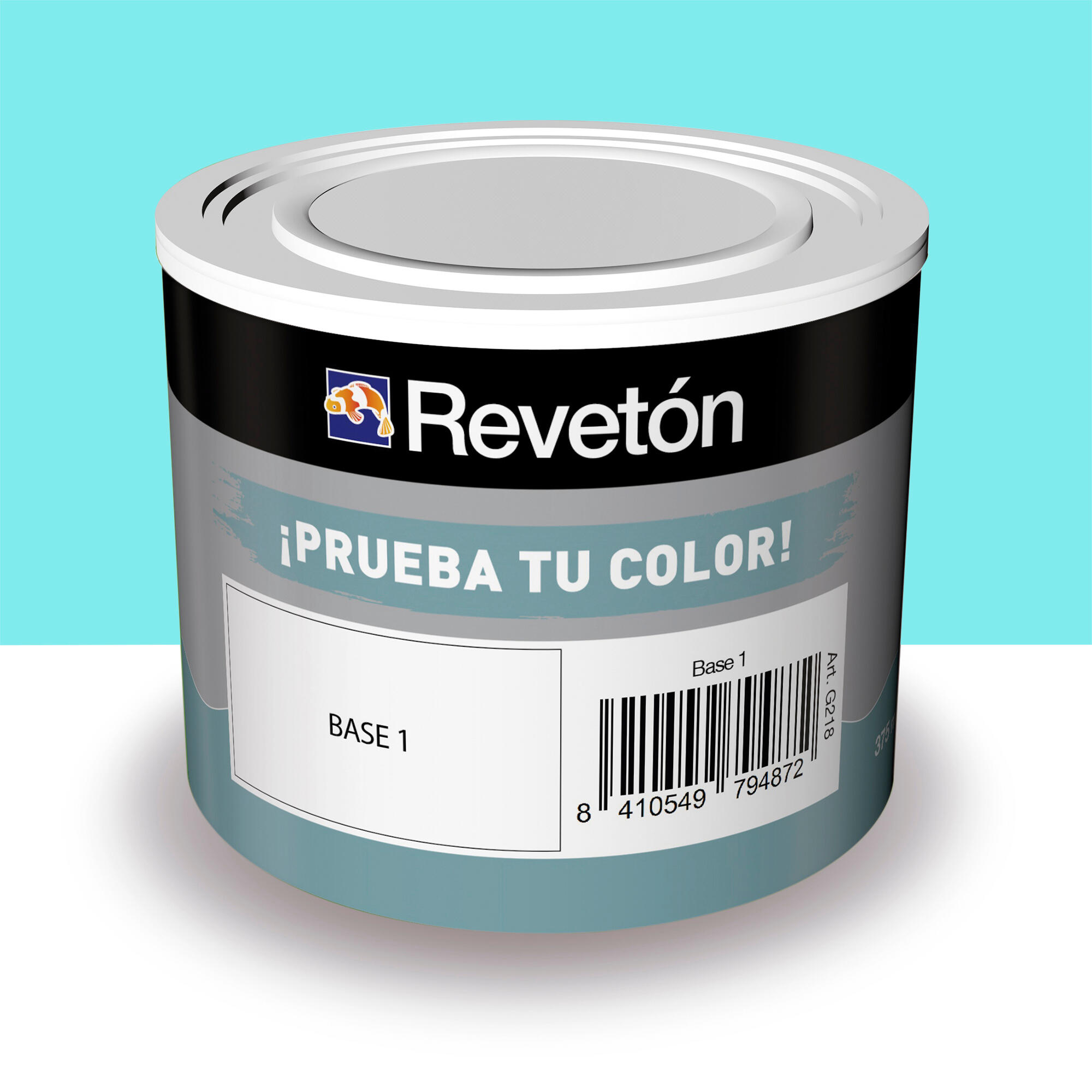 Tester de pintura Color a tu gusto REVETÓN color azul caribe suave muy ...