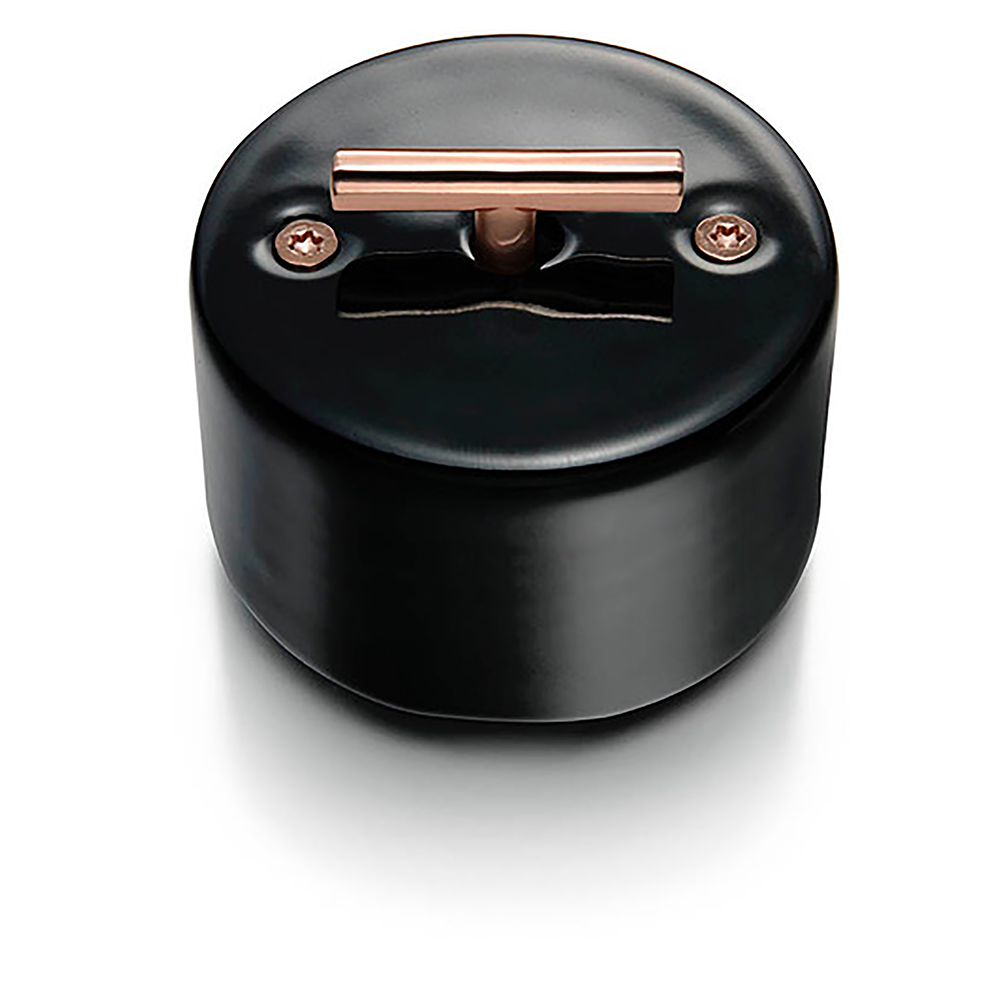 Interrupteur va-et-vient à assembler, FONTINI Do, cuivre / blanc ...