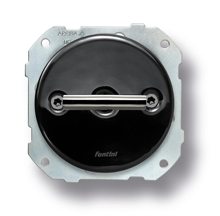 Double interrupteur va-et-vient à assembler, FONTINI Do low, nickel ...