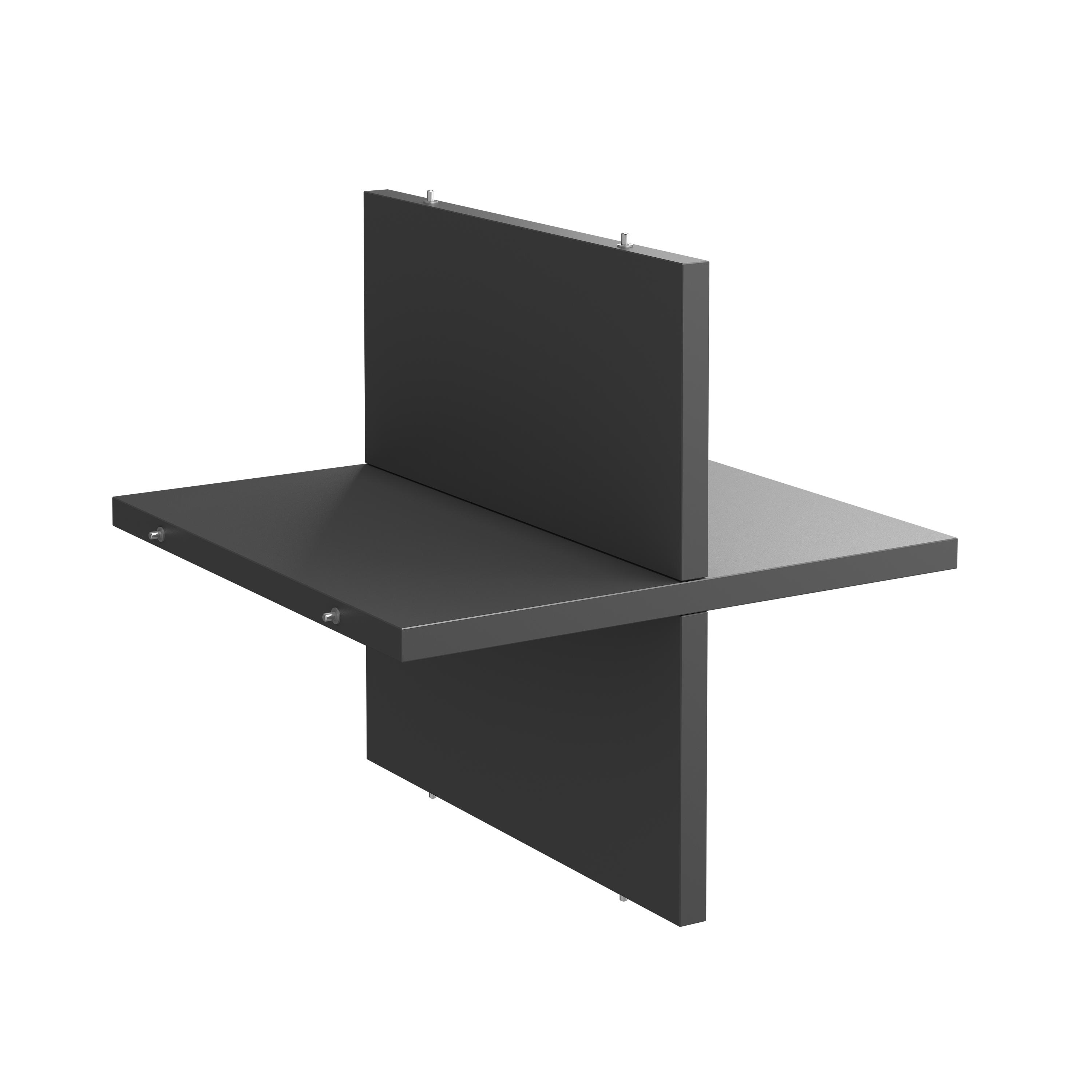 Półka krzyżakowa Spaceo Kub 32.6 x 32.7 x 1.6 cm grafit Spaceo - Leroy ...