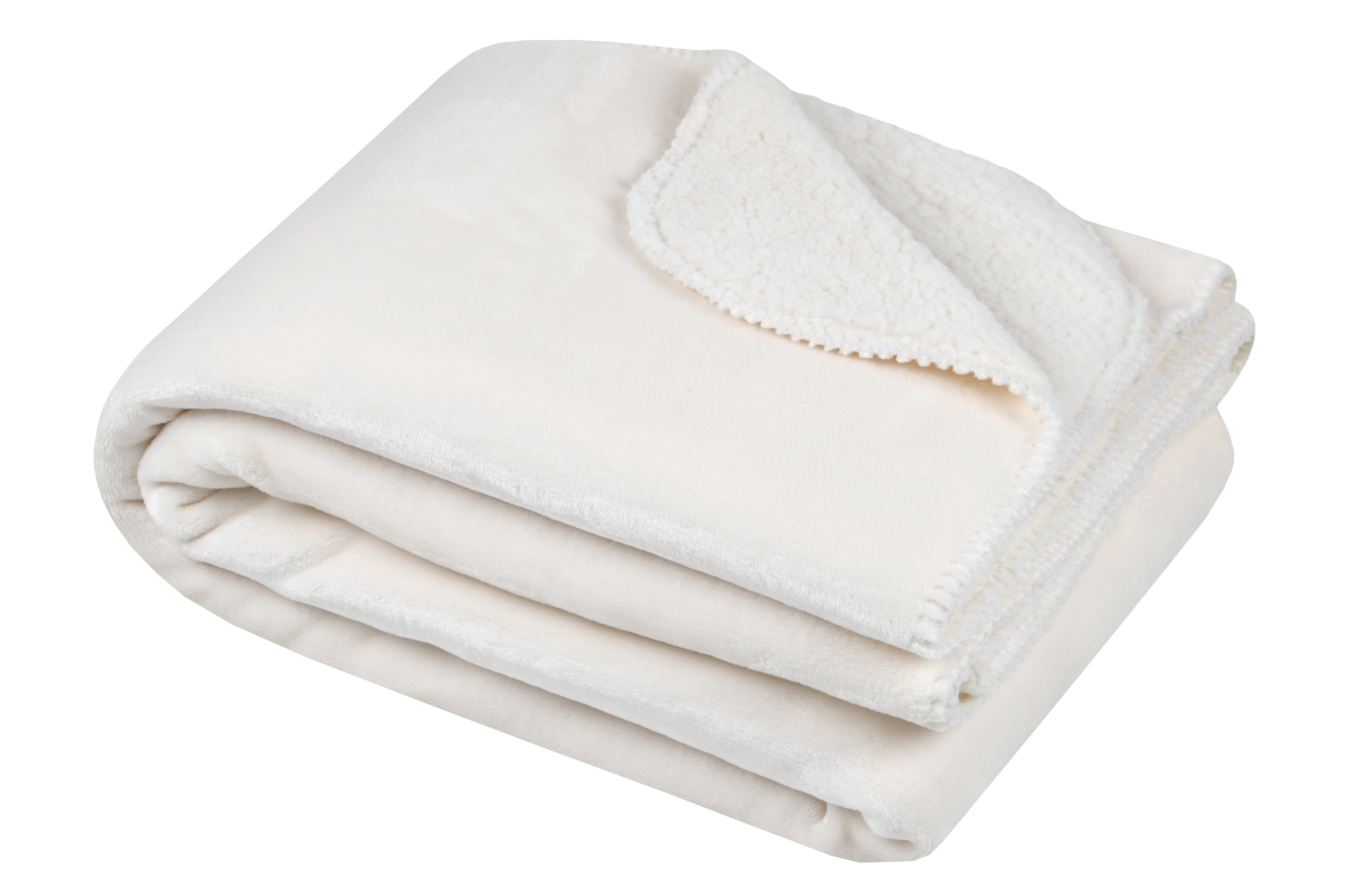 Plaid Michigan, écru l.220 x L.180 cm | Leroy Merlin