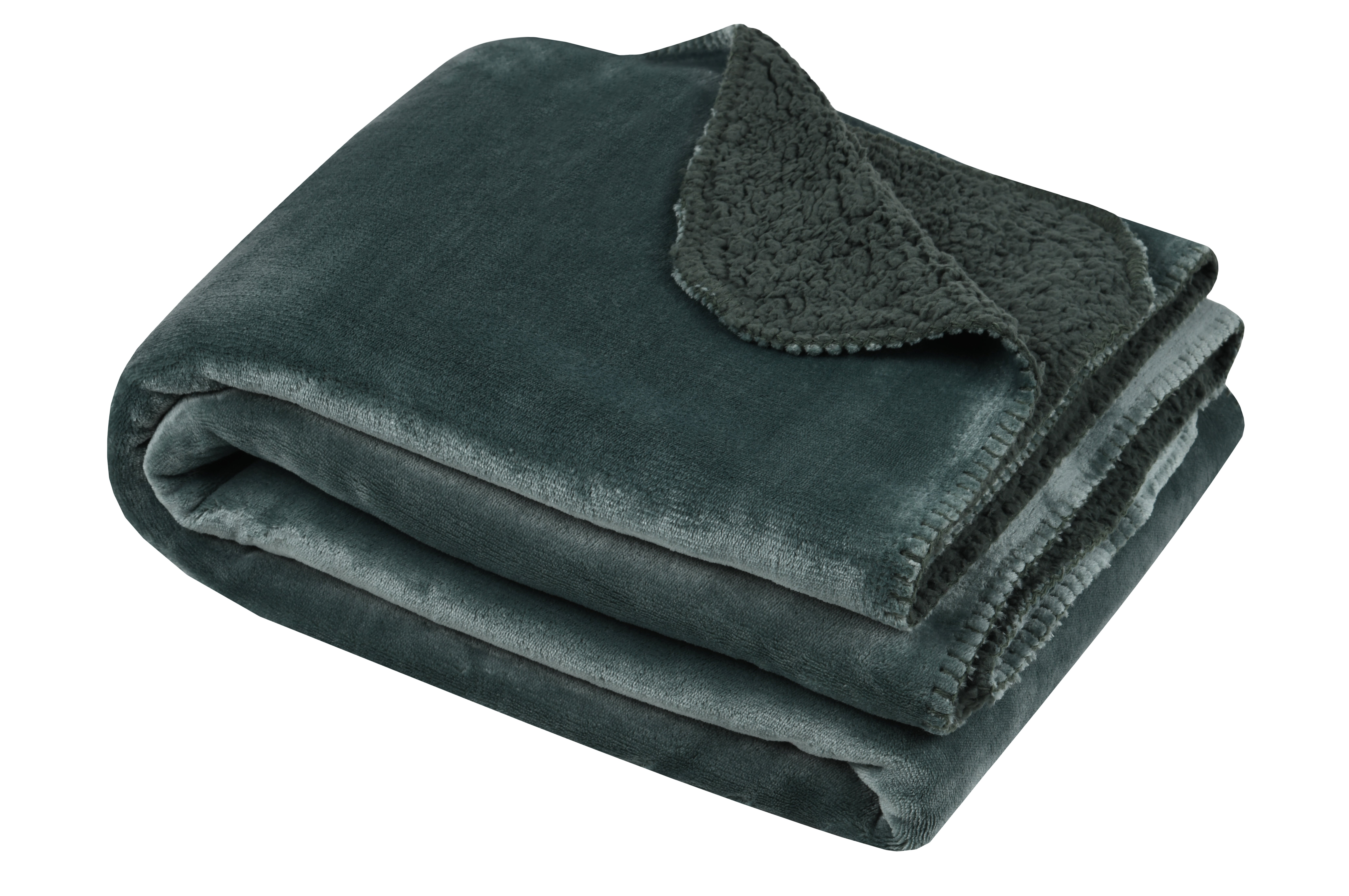 Plaid Michigan, jade l.220 x L.130 cm | Leroy Merlin