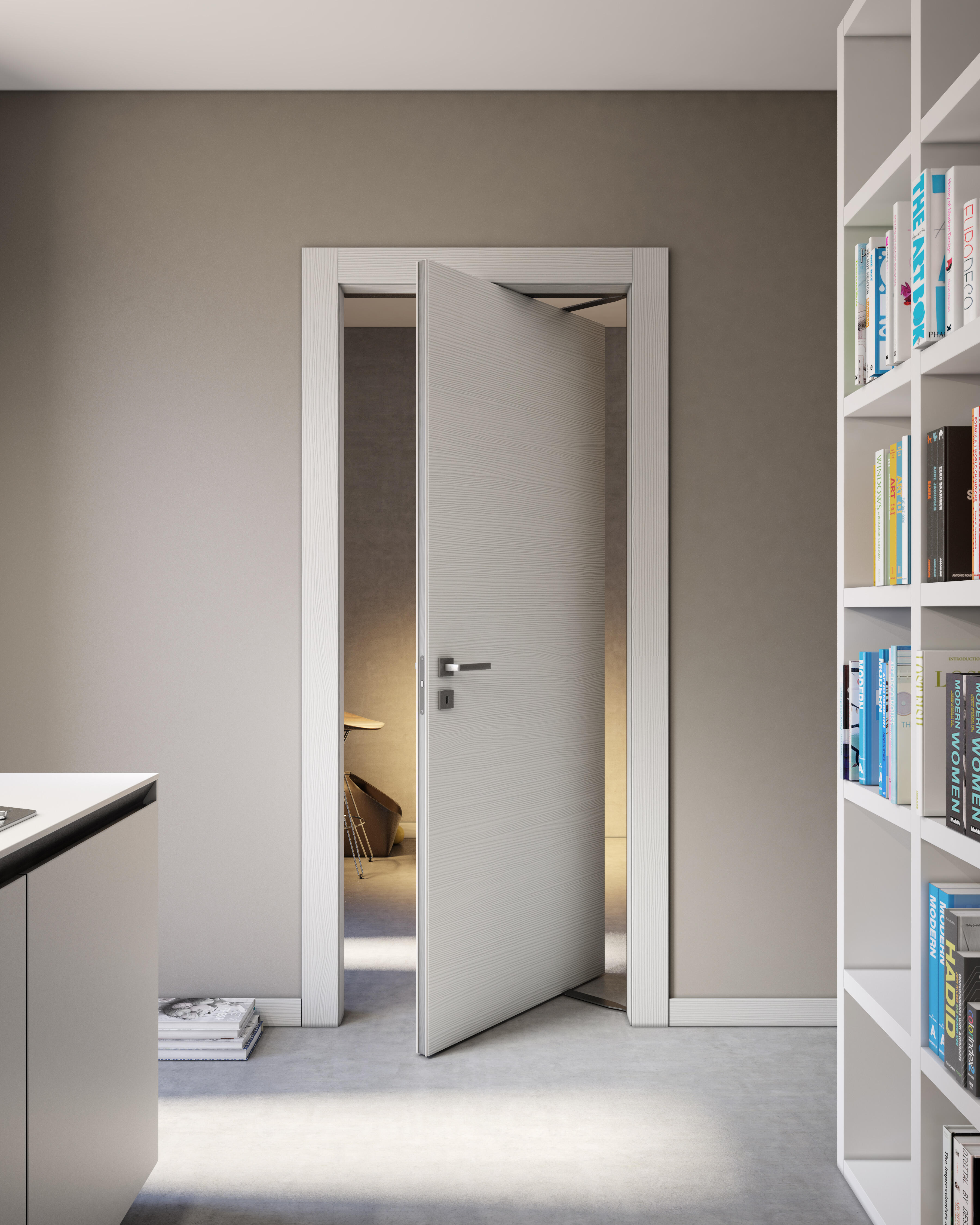 Porta rototraslante Rimini bianco matrix L 60 x H 210 cm destra | Leroy ...