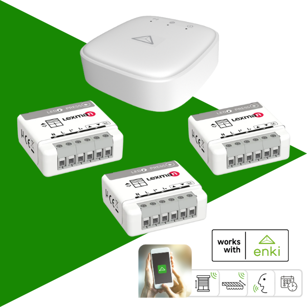 Kit de démarrage volets et portails connectés avec box Enki Connect ...