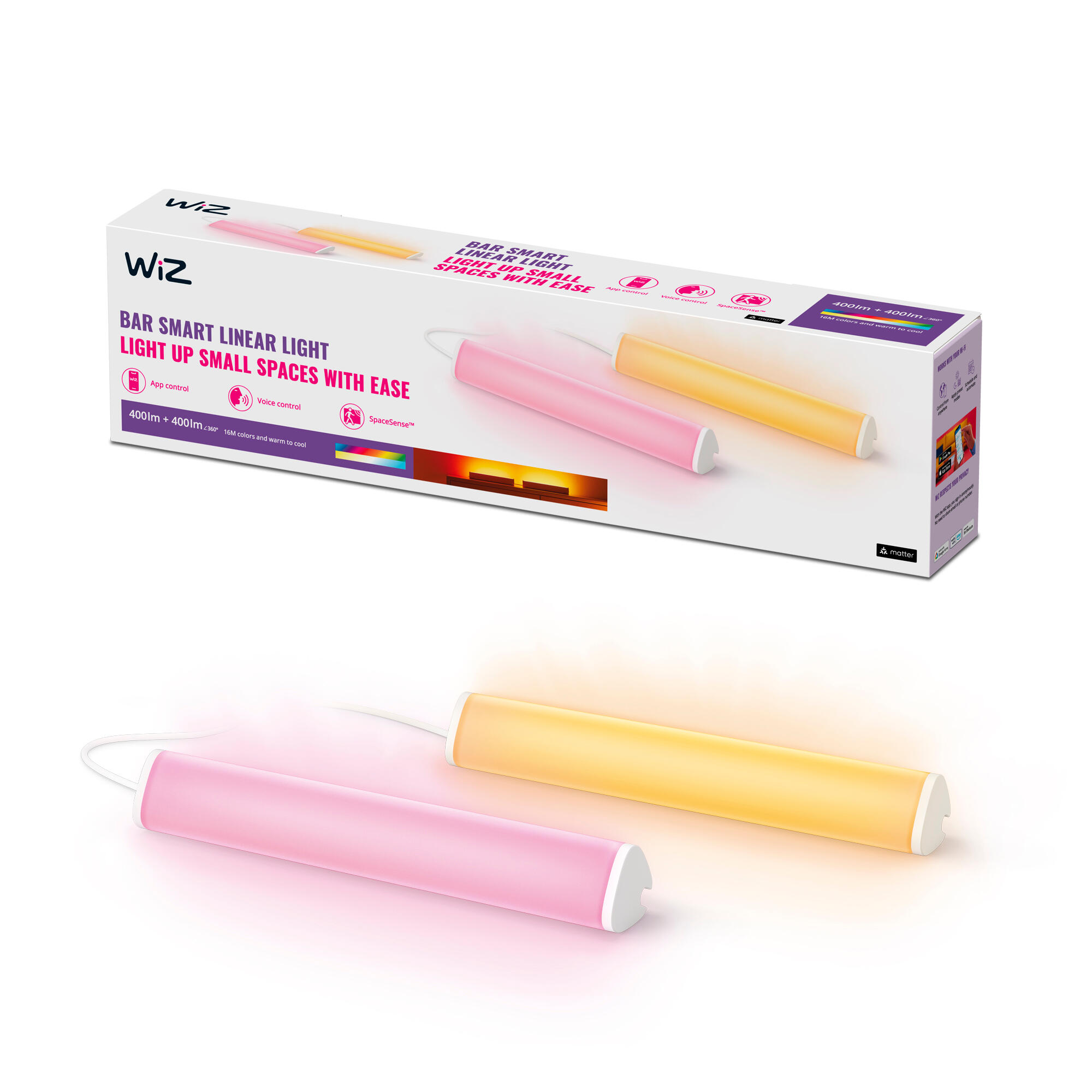 Reglette con fonte luminosa LED Wi-Fi BLE Bar Linear Light EU Dual ...