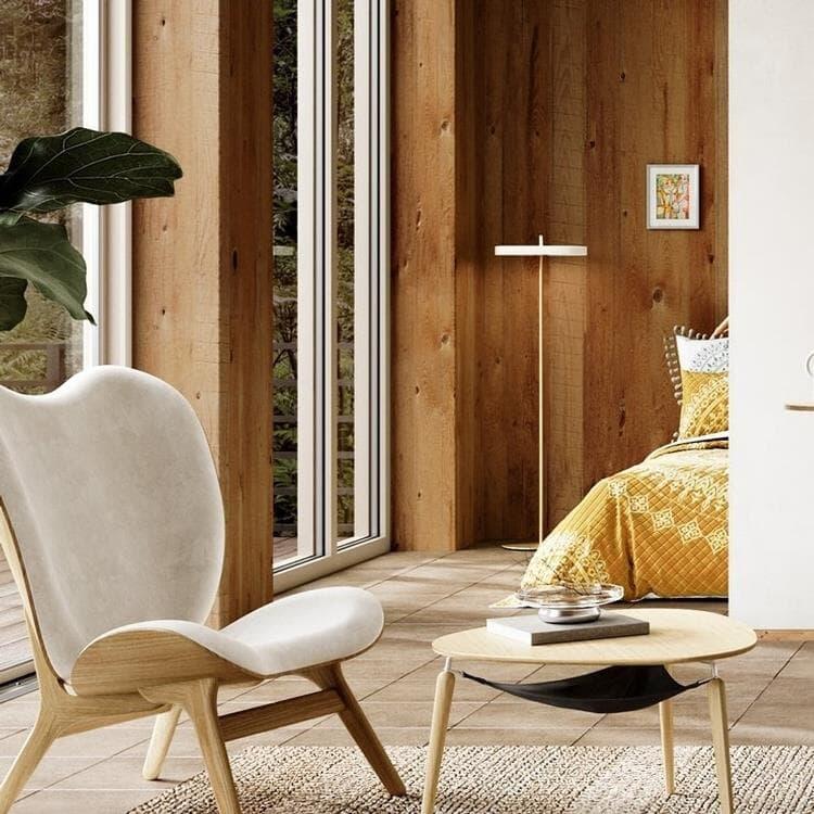 Lampadaire Asteria avec variateur, acier, perle, H.150 cm | Leroy Merlin