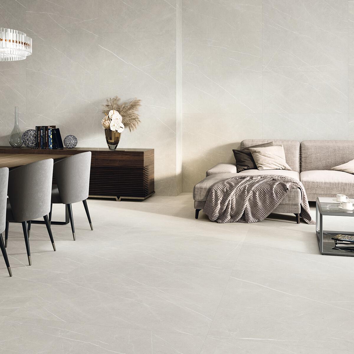 Piastrella da pavimento e rivestimento interno rettificato ETERNAL PEARL NATURAL 60X120 in gres ...