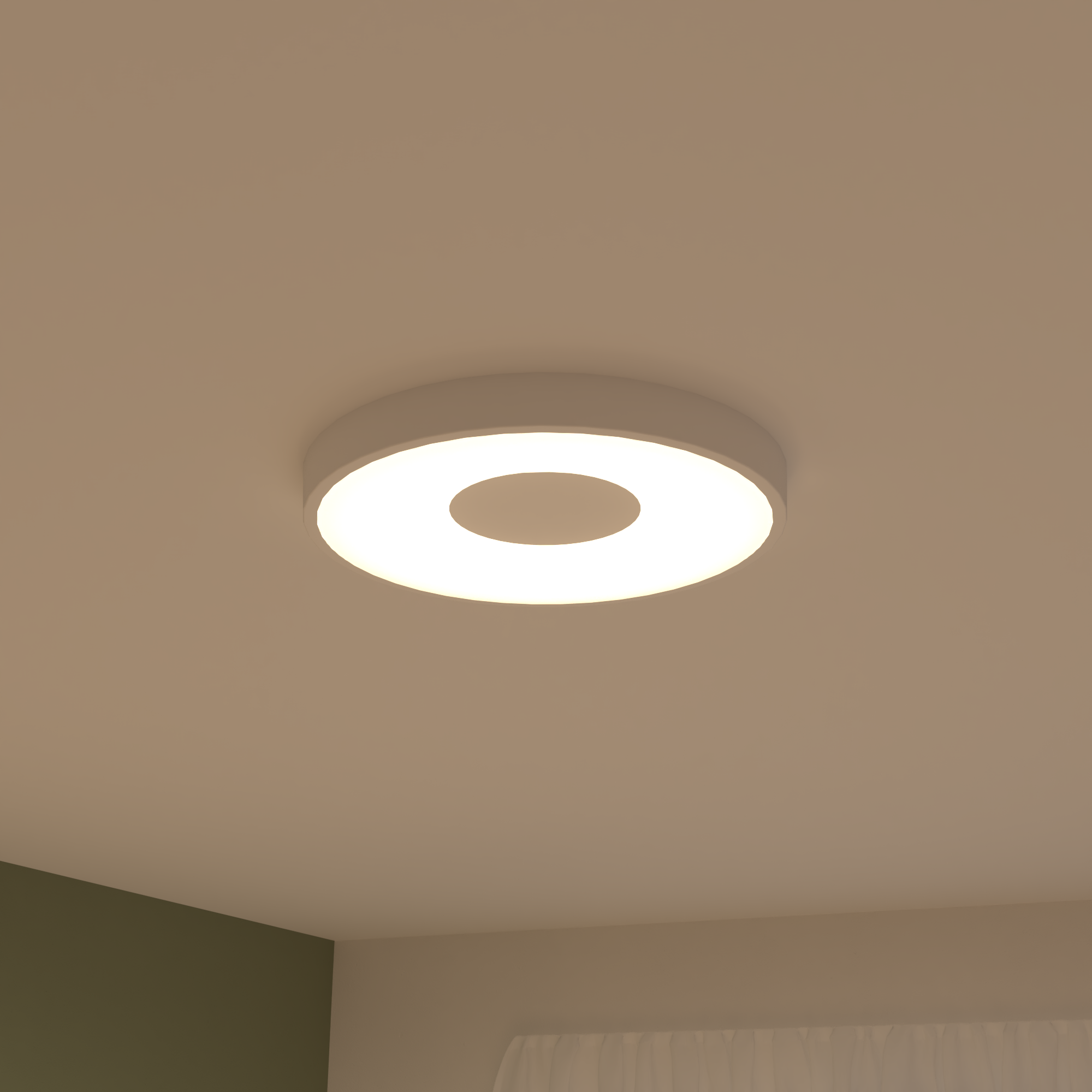 Plafoniera LED design Piazo, bianco Ø 48 cm, luce con 3 temperature di ...