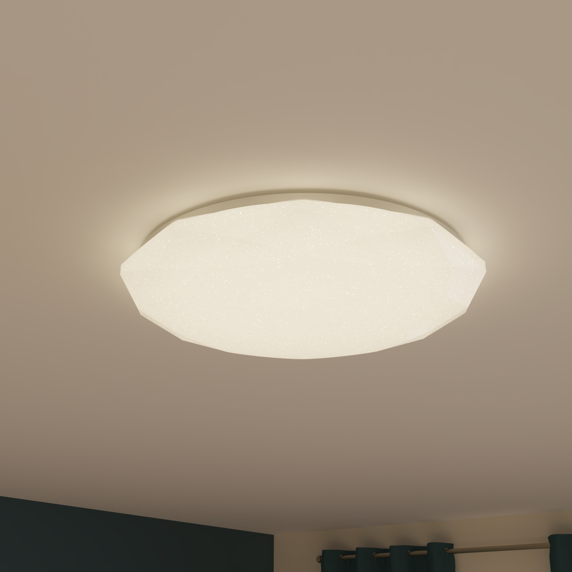 Plafoniera LED moderno New Lilly, bianco Ø 60 cm, luce con 3 ...