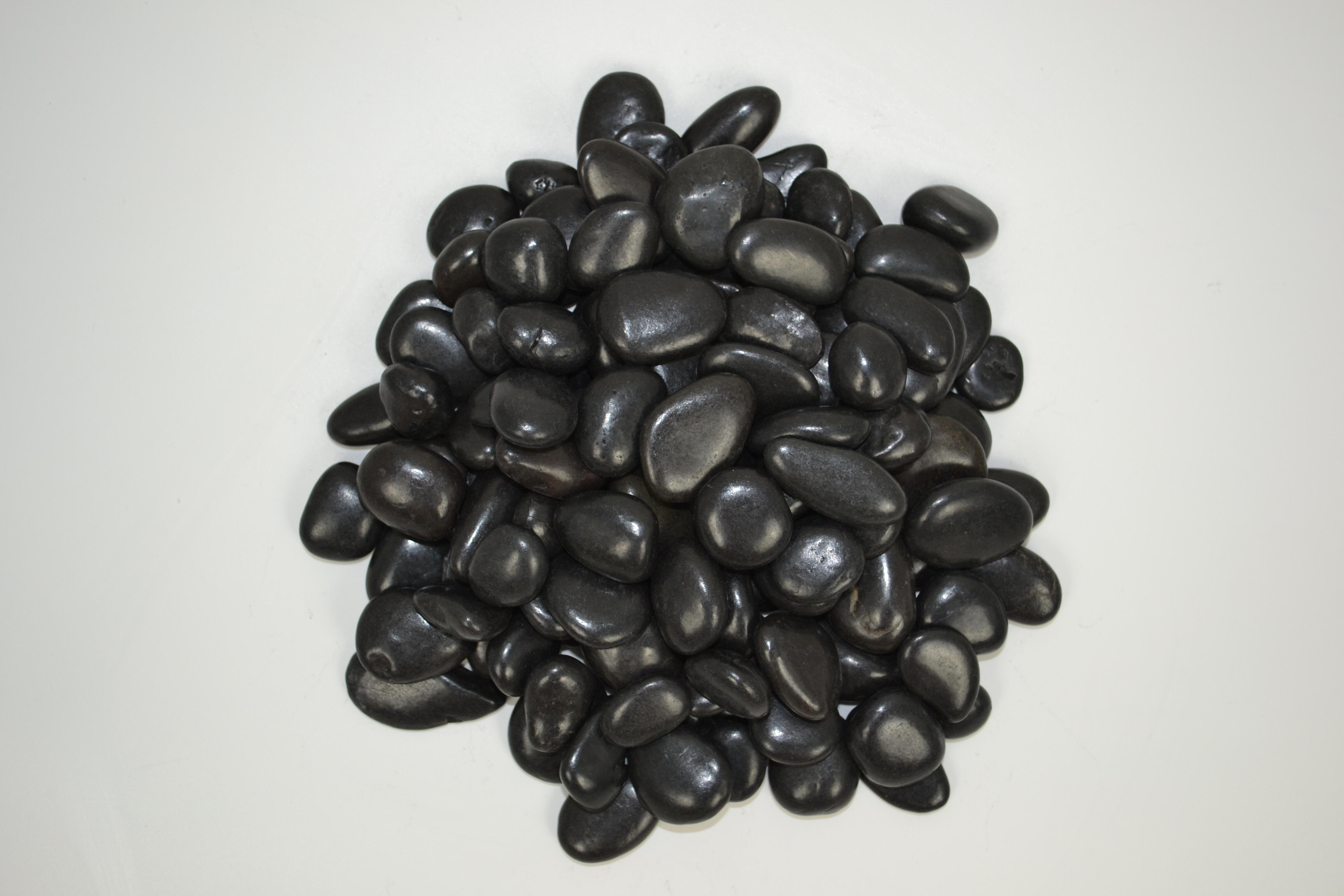 Filet Galets basalte, noir vernis 40/60mm, 20 kg | Leroy Merlin