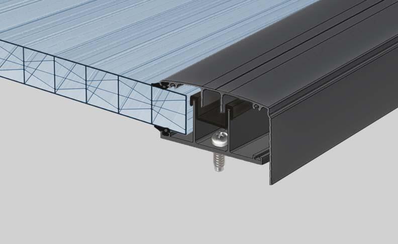 Profil jonction pour plaque polycarbonate ep. 16 mm, L.4 m | Leroy Merlin