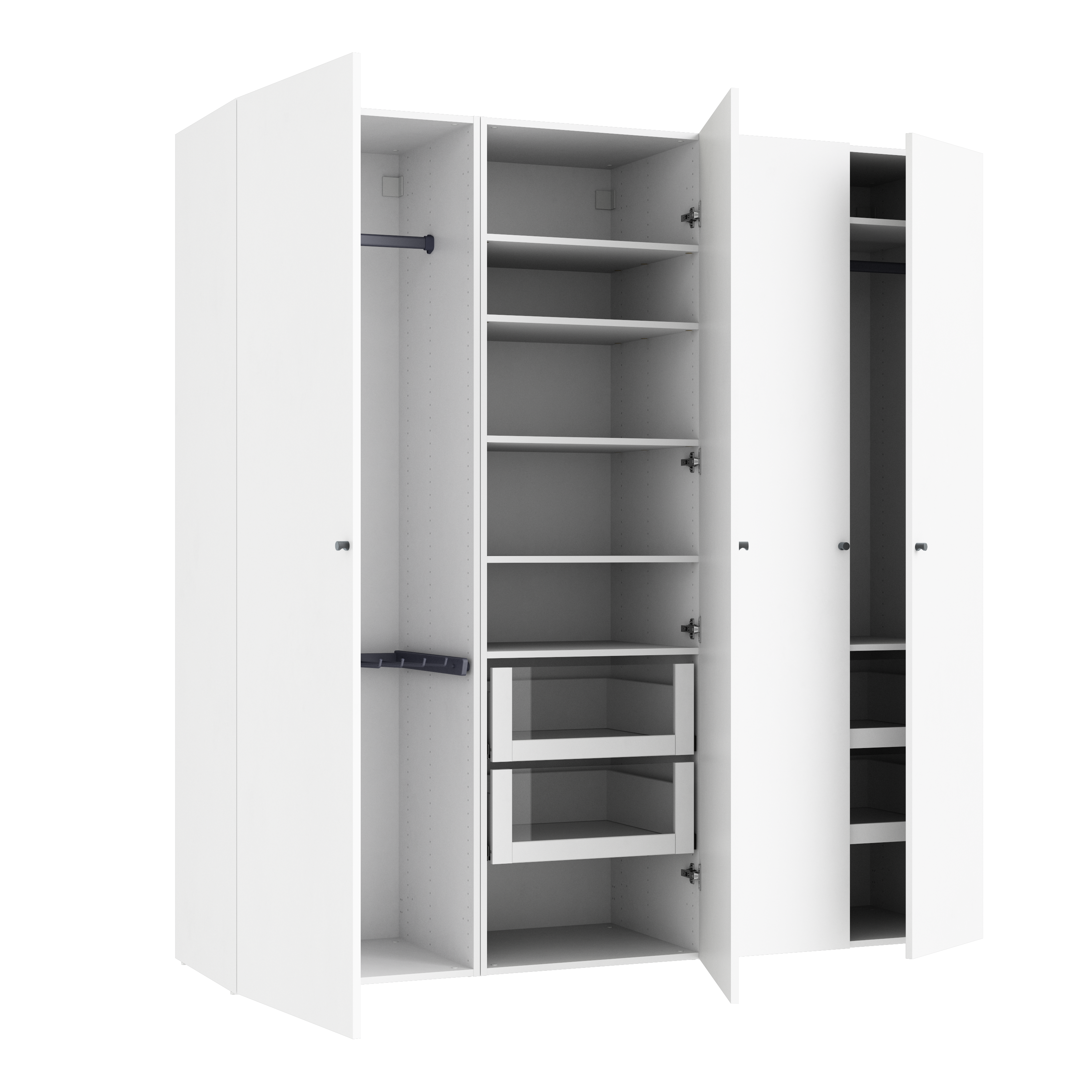 Dressing SPACEO Evo'M blanc H.204.8 x l.200 x P.54 cm | Leroy Merlin