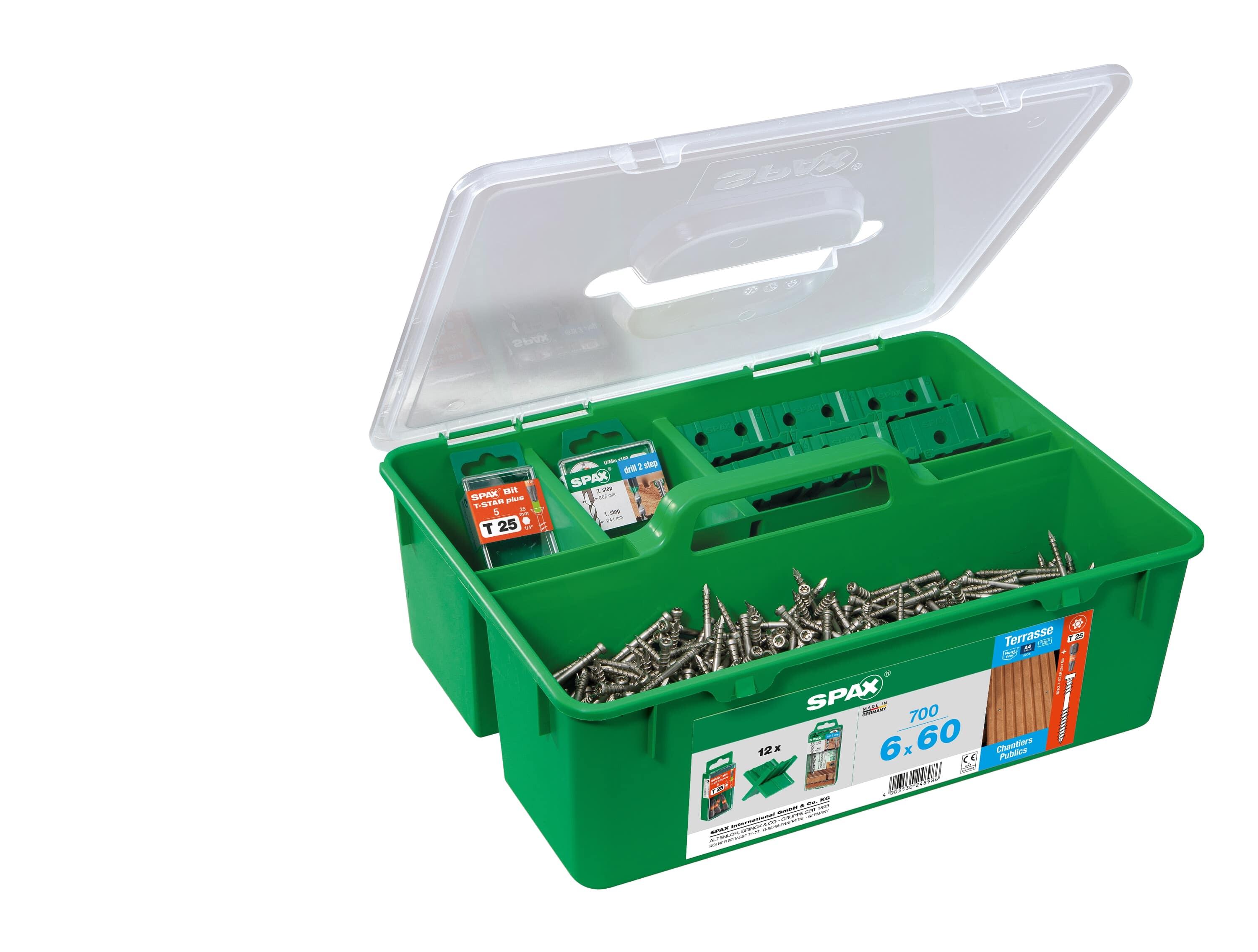 Boîte de 700 vis cylindrique 6x60 en inox A4 | Leroy Merlin