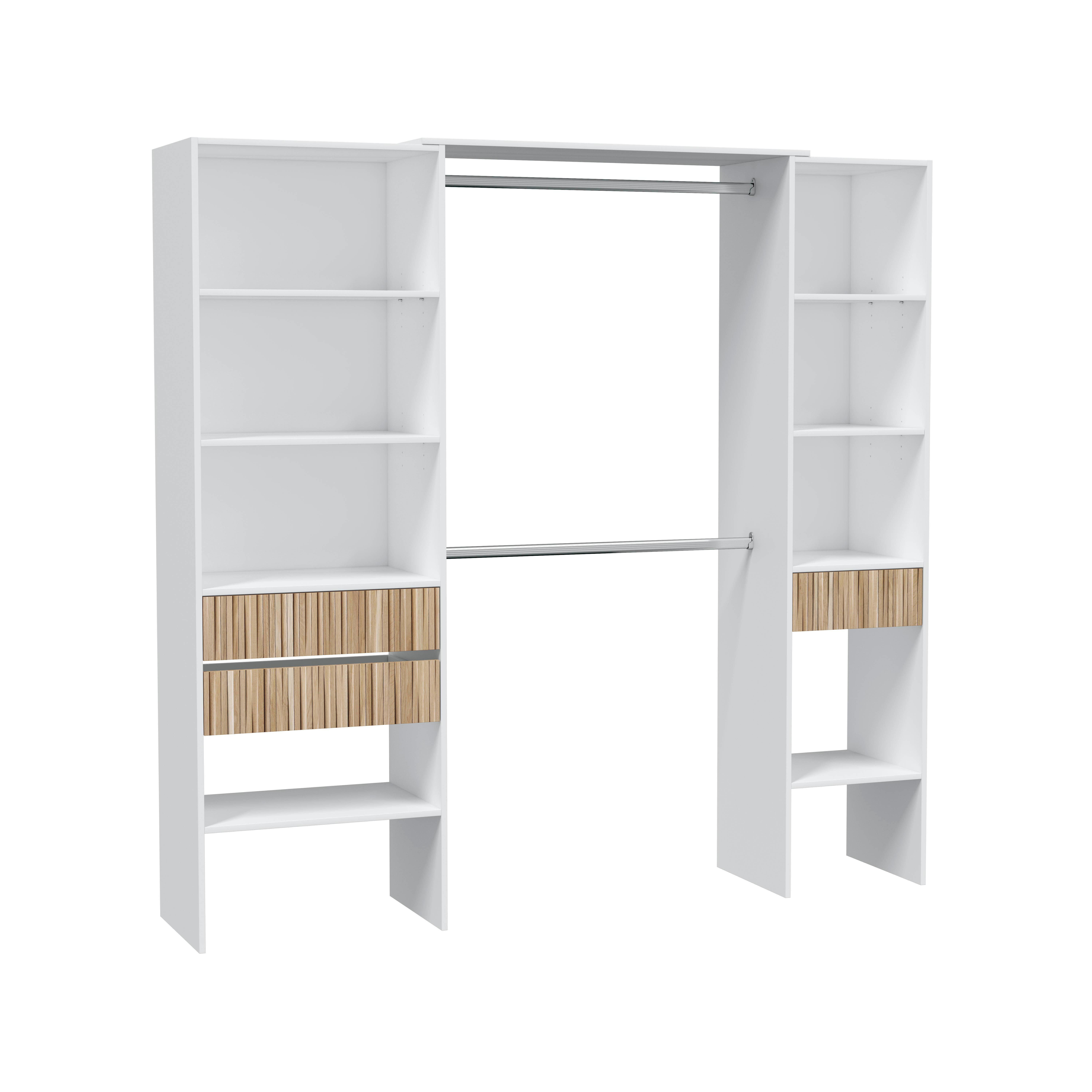 Kit vestidor Ethna 190x187x40cm blanco | Leroy Merlin