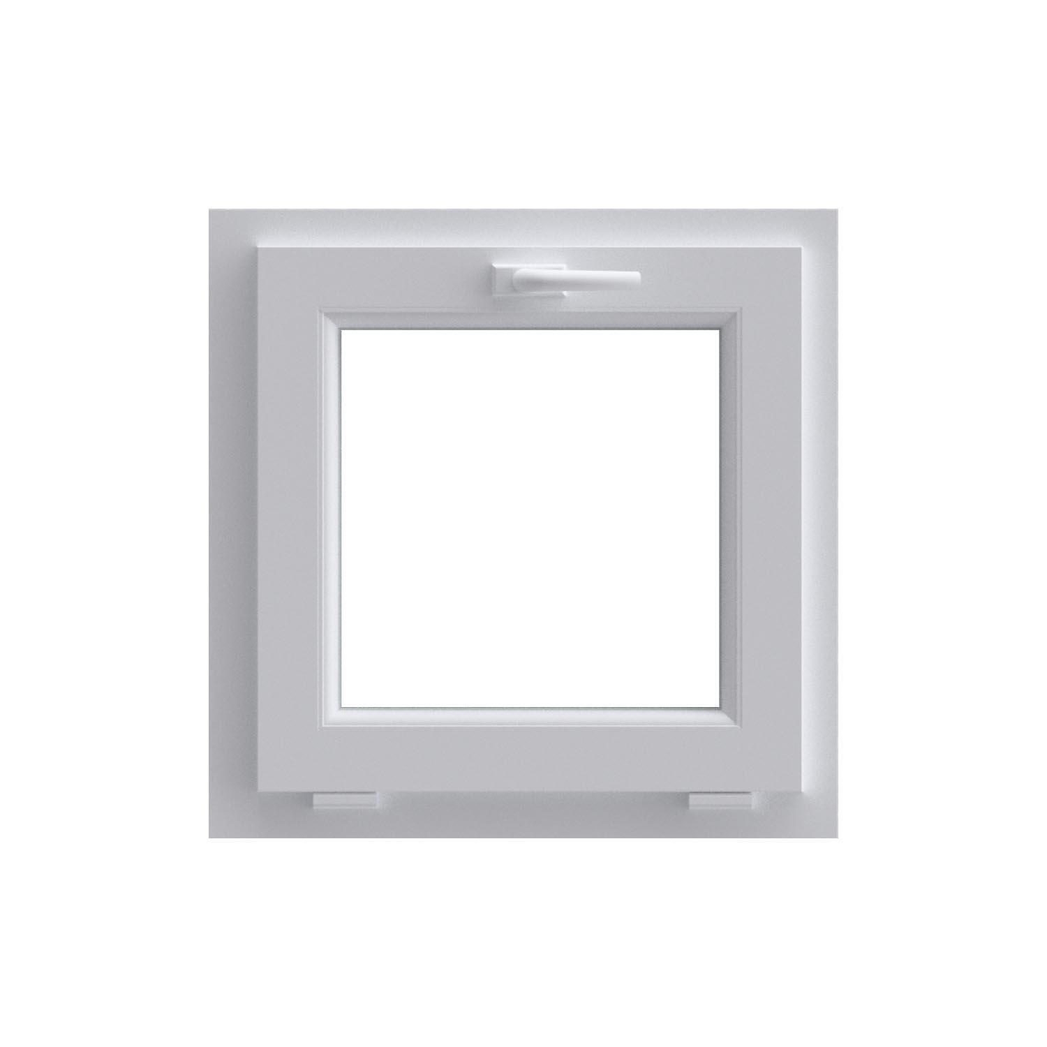 Finestra in PVC bianco L 60 x H 60 cm, 1 anta ribaltabile | Leroy Merlin