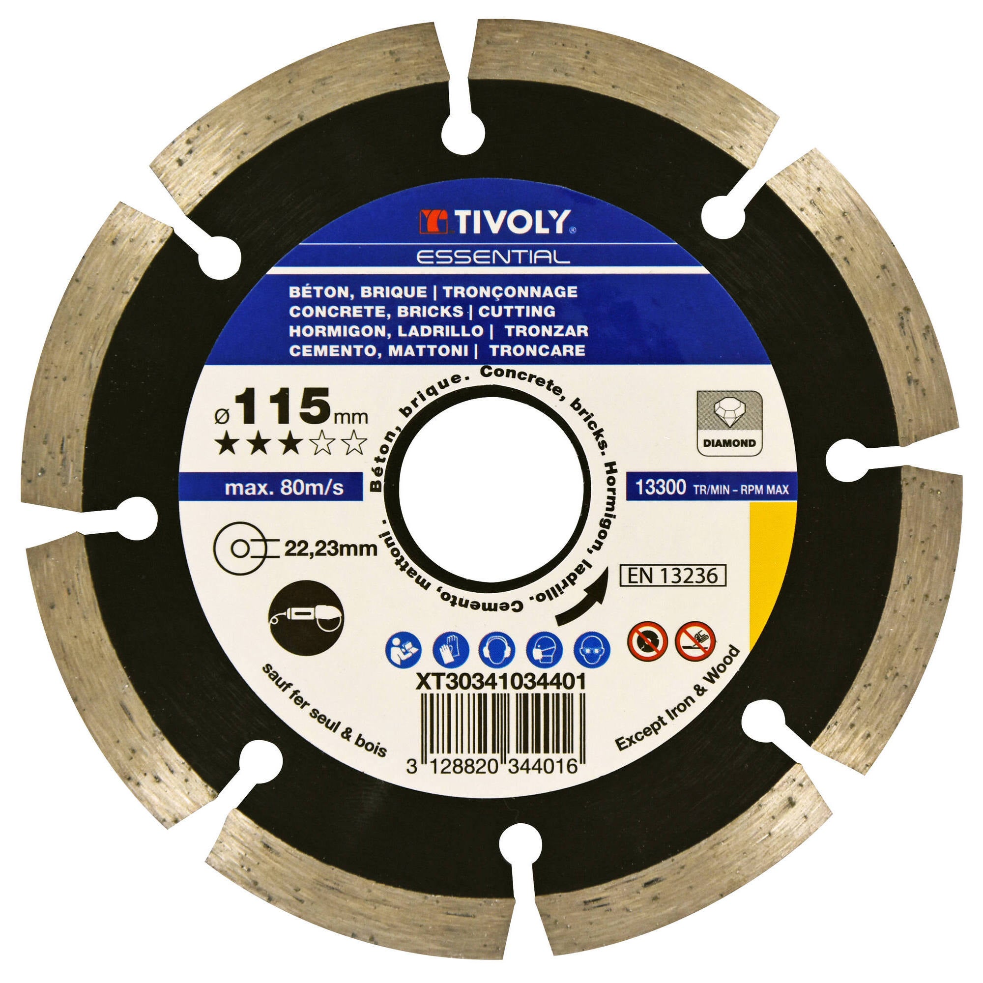 Disque diamant Béton, Ø115 mm TIVOLY | Leroy Merlin