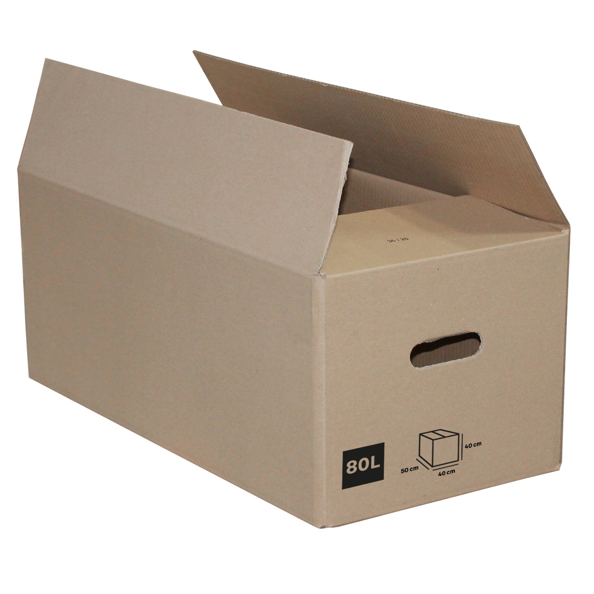 Caja de mudanza de 80 l de 40x40x50 cm y carga máx. 15 kg | Leroy Merlin