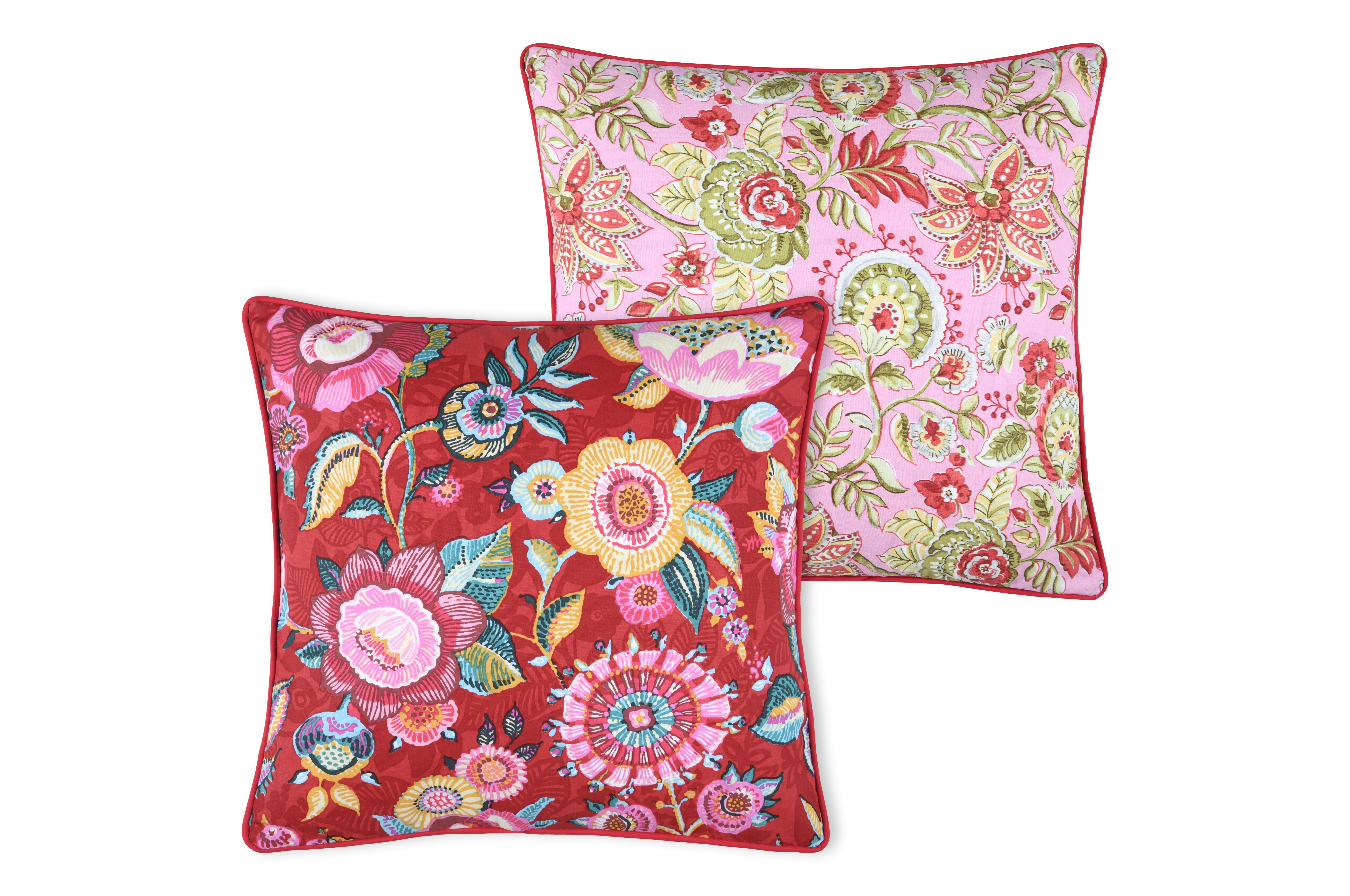 Coussin Athena, rouge l.45 x H.45 cm | Leroy Merlin