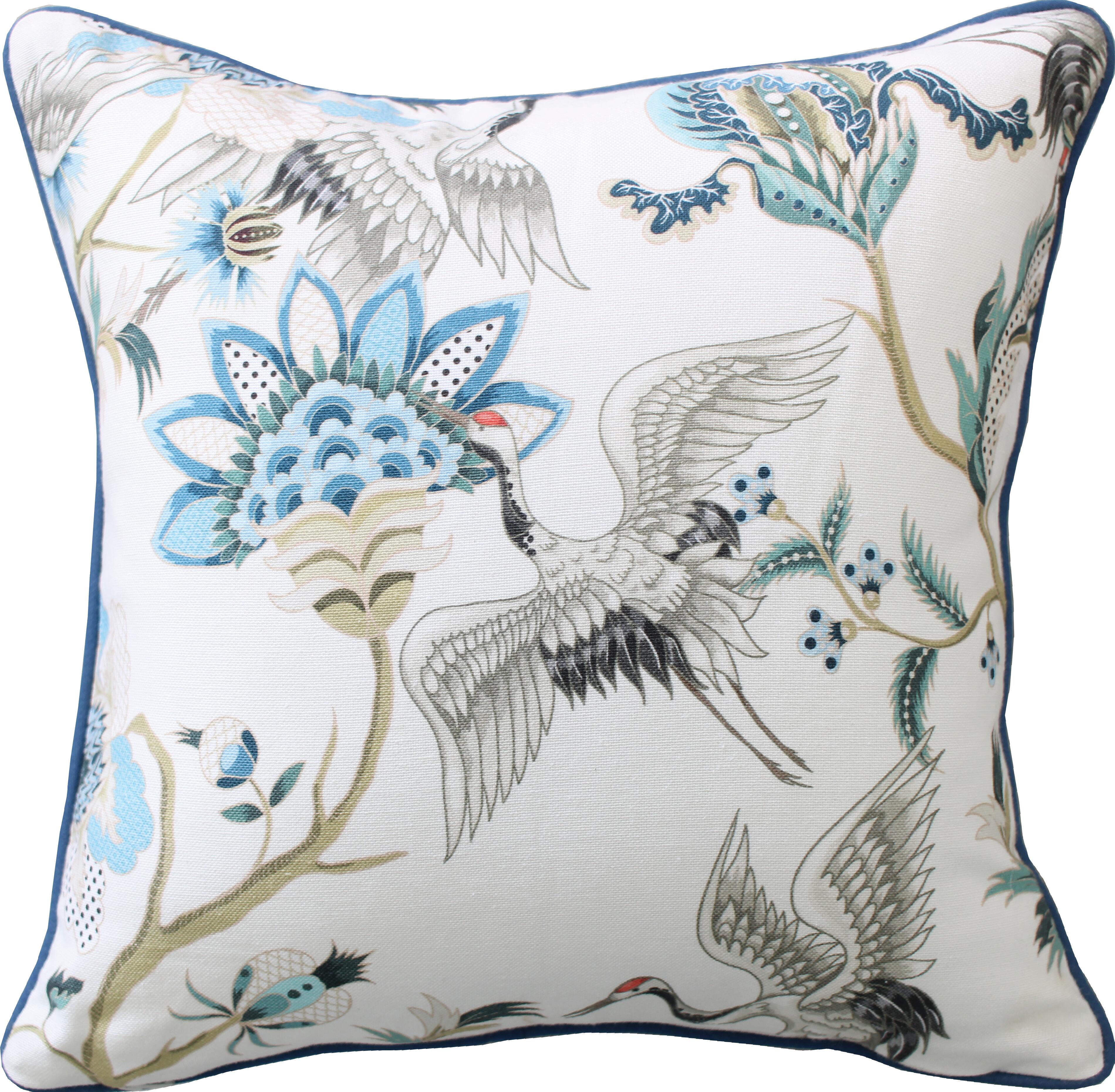 Coussin Pékin, bleu clair l.40 x H.40 cm | Leroy Merlin
