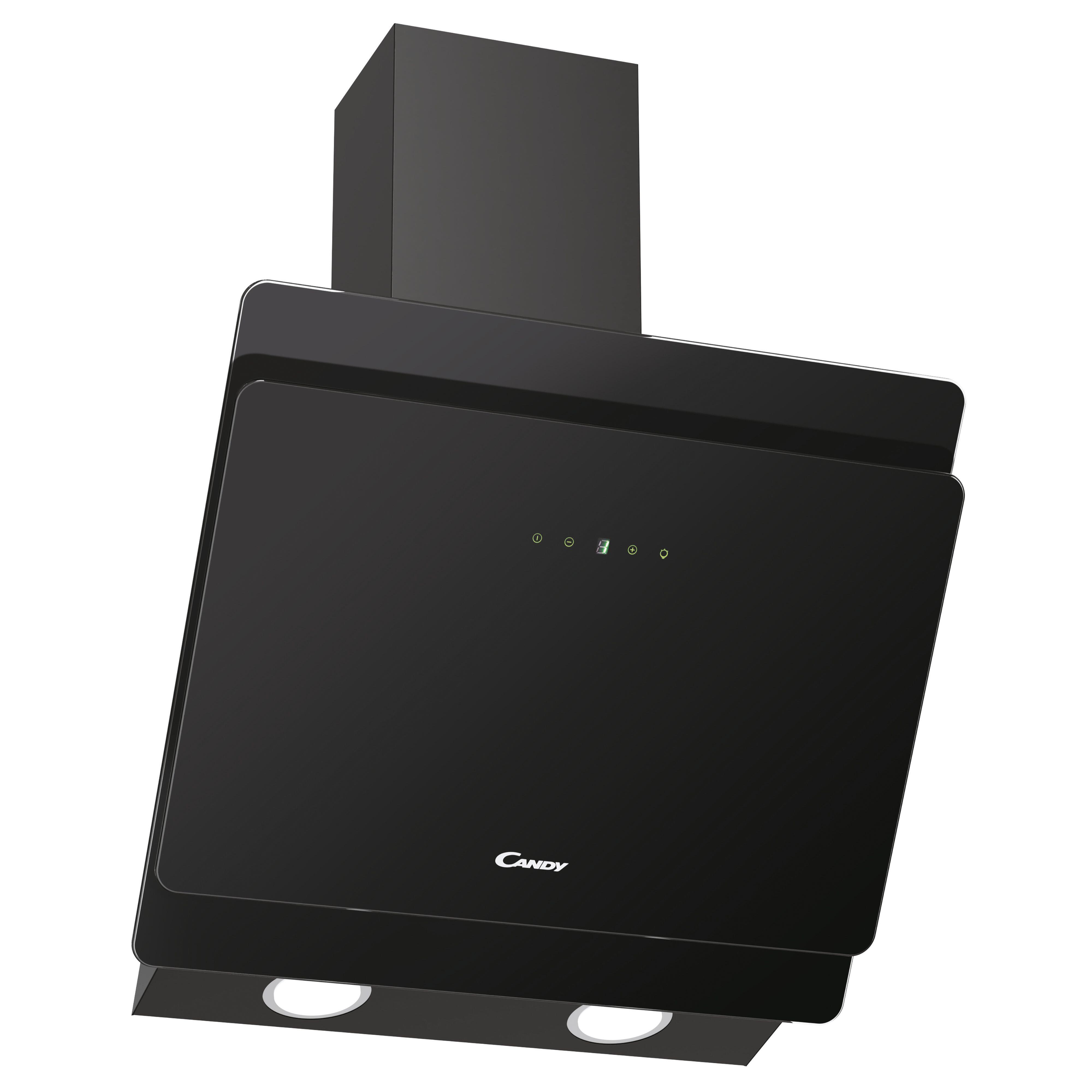 Hotte inclinée L60 cm CANDY CVMA60N noir | Leroy Merlin