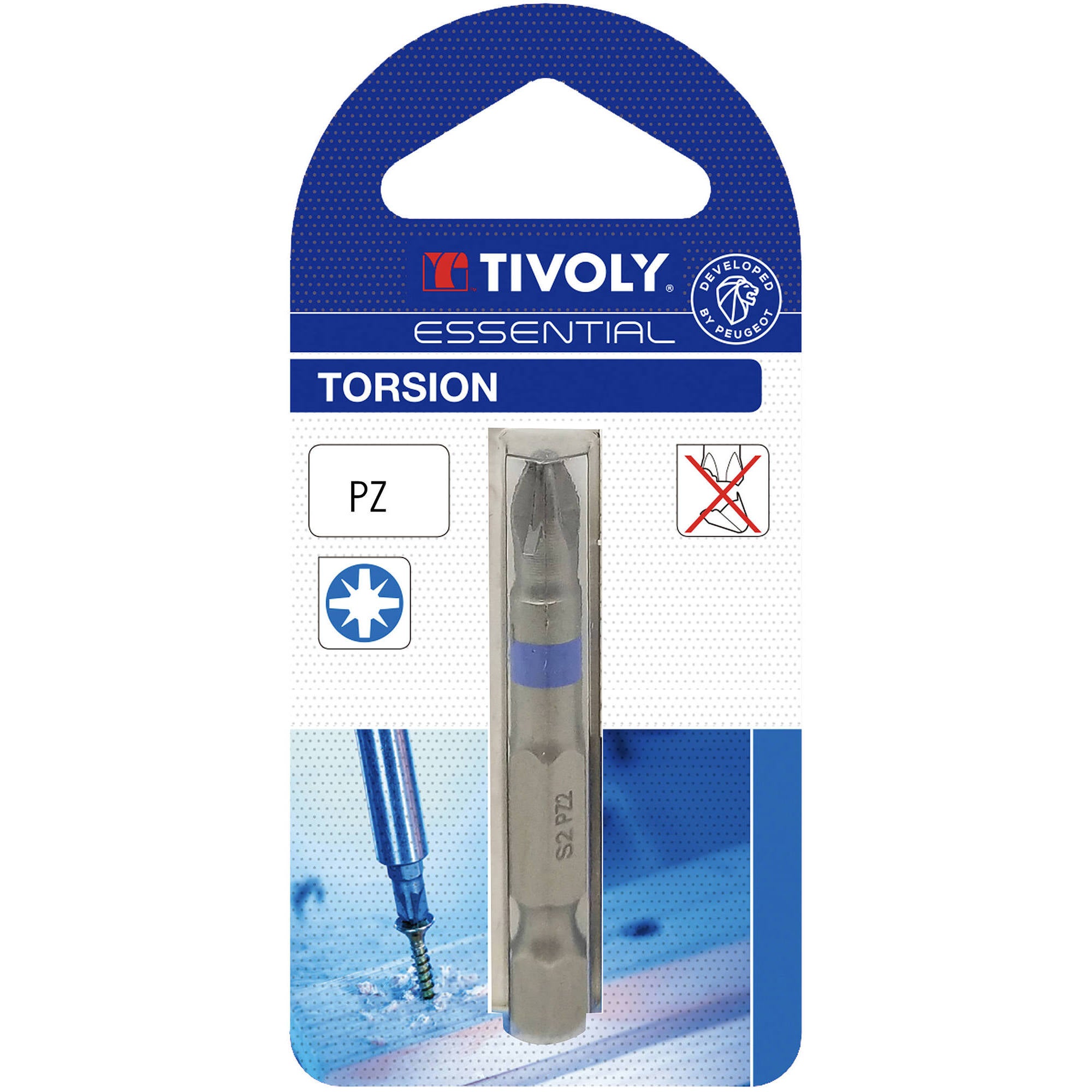 Embout de vissage pour vis pozidriv n2, Diam.3,5-5 mm TIVOLY | Leroy Merlin