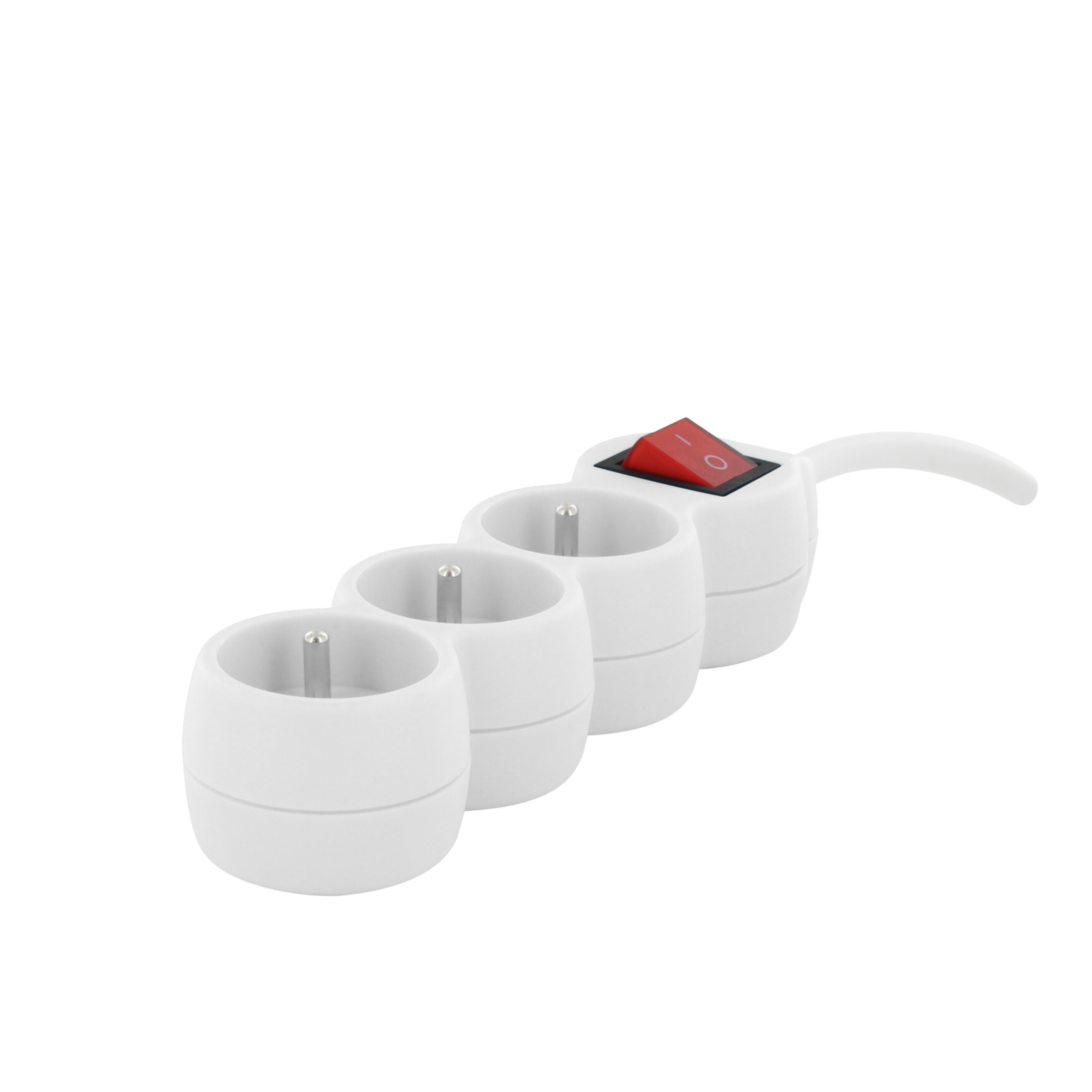 Multiprise filaire, 3 prises blanc CHACON | Leroy Merlin