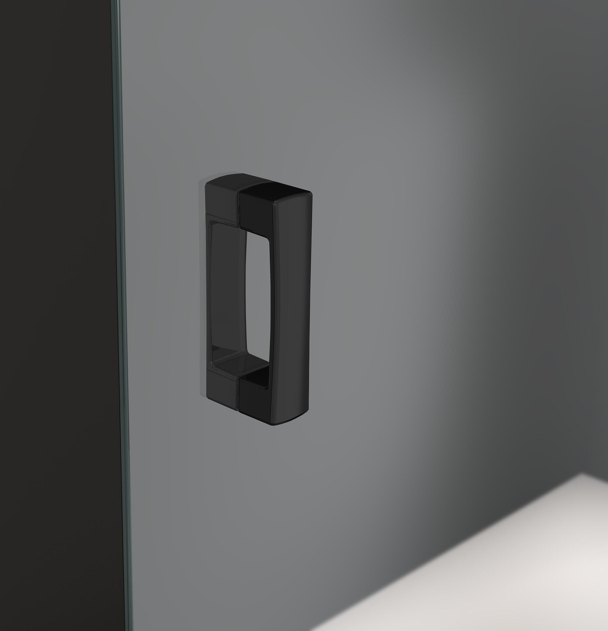 Maneta siena negra para mampara Urban | Leroy Merlin