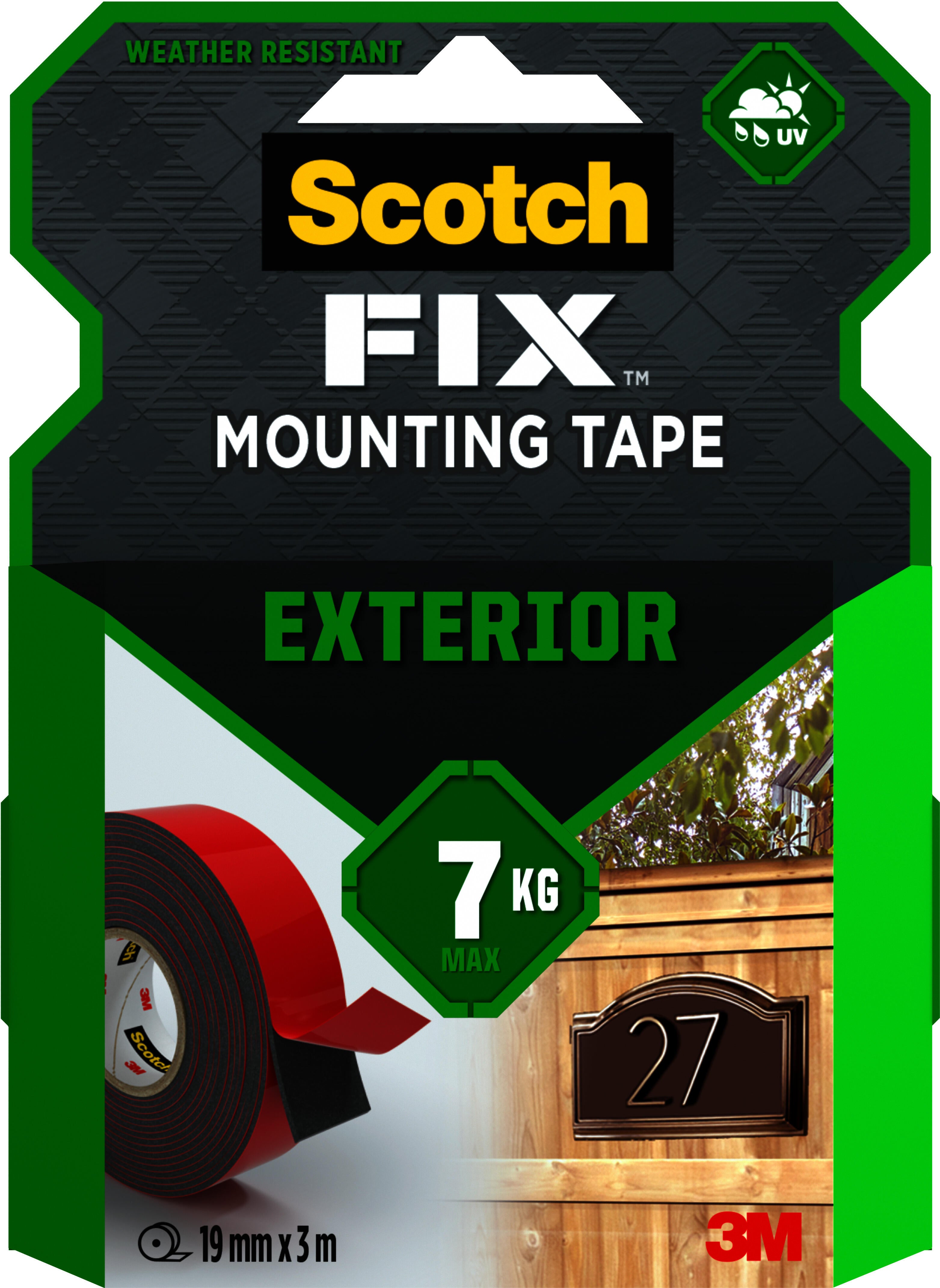 Double face extérieur SCOTCH FIX 3m x 19mm gris | Leroy Merlin