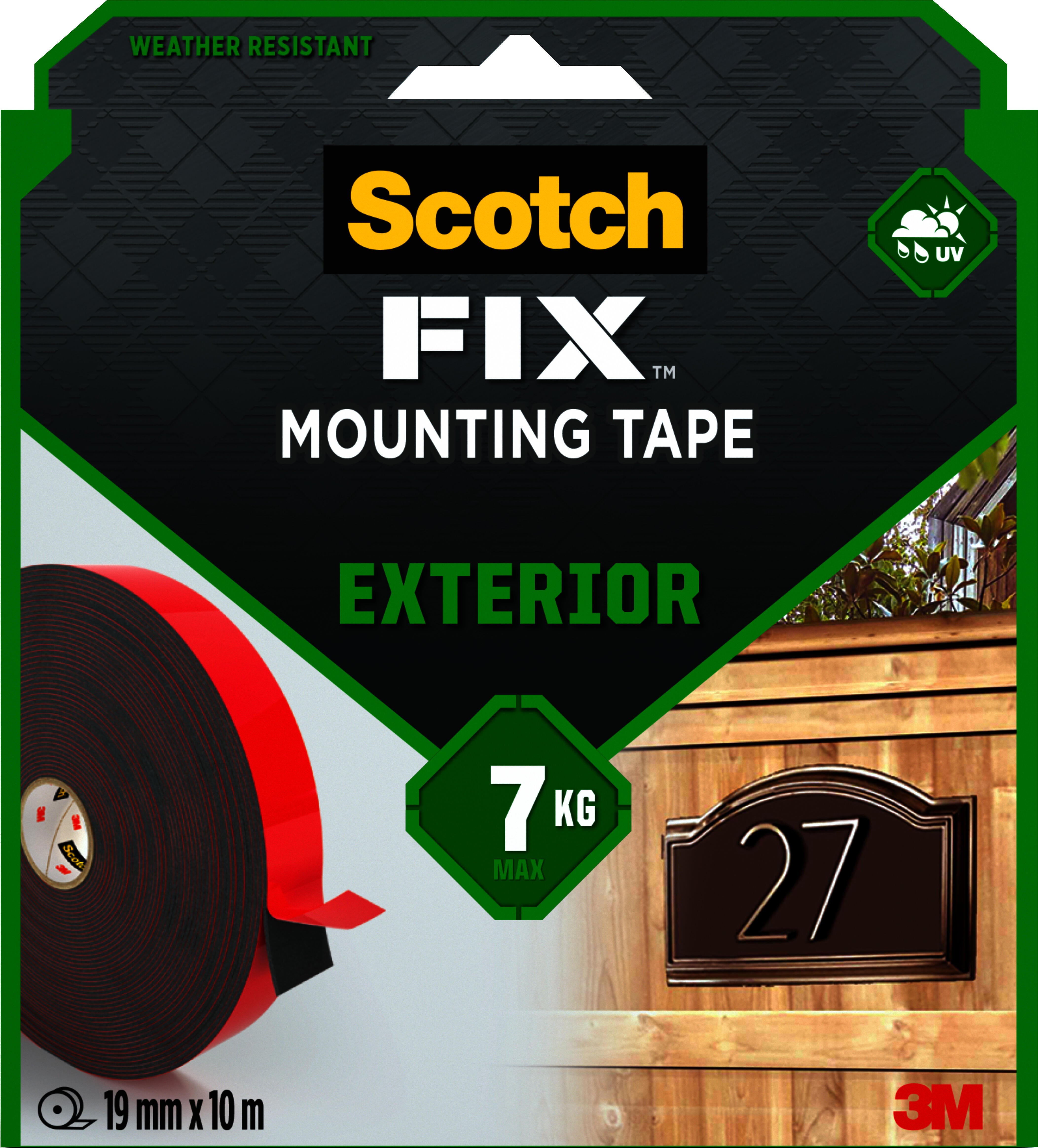 Double face extérieur SCOTCH FIX 10m x 19mm gris | Leroy Merlin