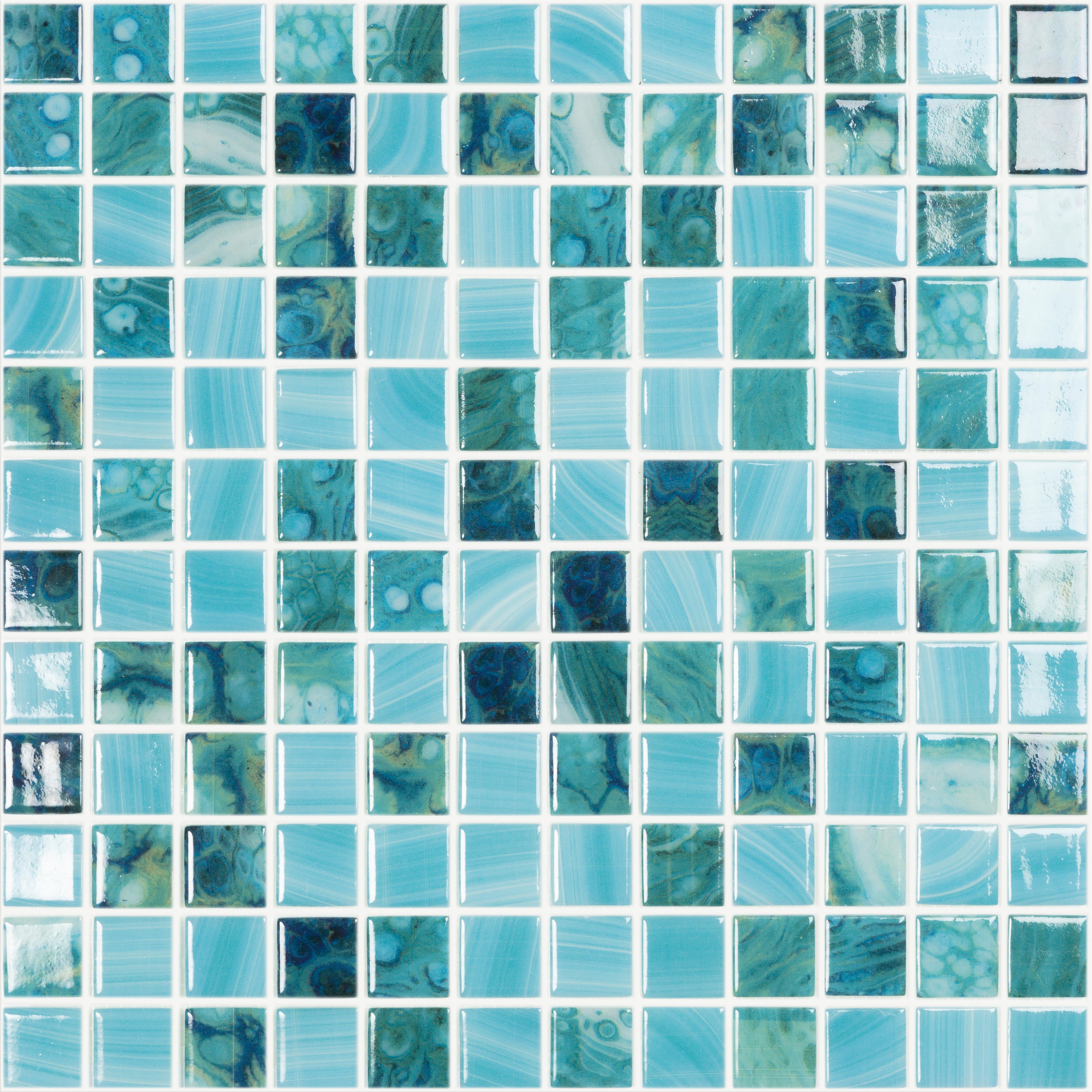 Gresite Piscina Nature Azul 31.5x31.5 cm C1 | Leroy Merlin