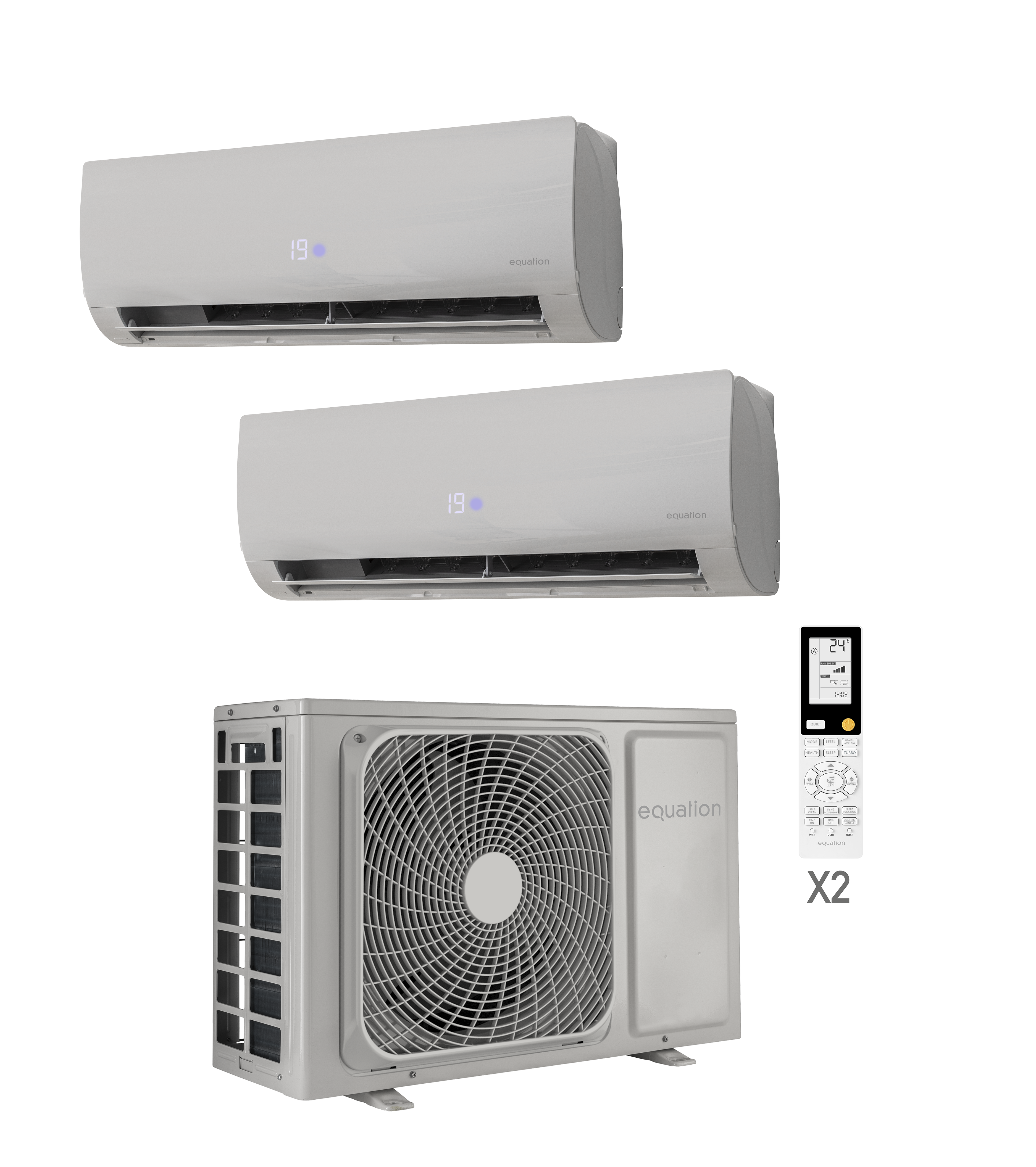 Pack climatiseur Bisplit connecté 2,6kW + 3,5kW VIRTUS EQUATION | Leroy ...