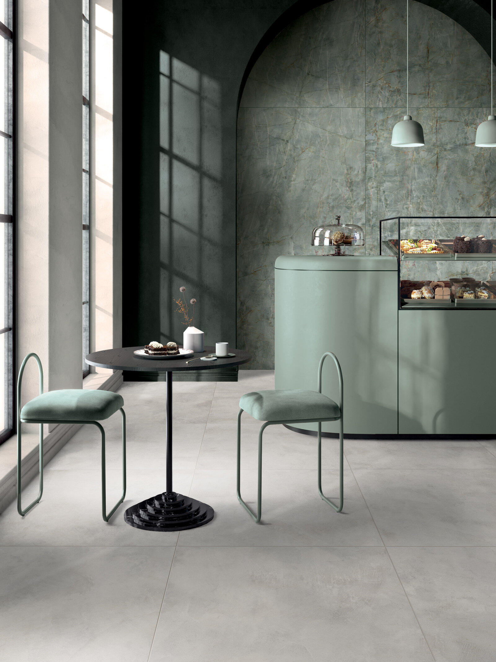 Carrelage mur/ sol intérieur effet béton blanc Mikka l.80 x L.80 cm ...