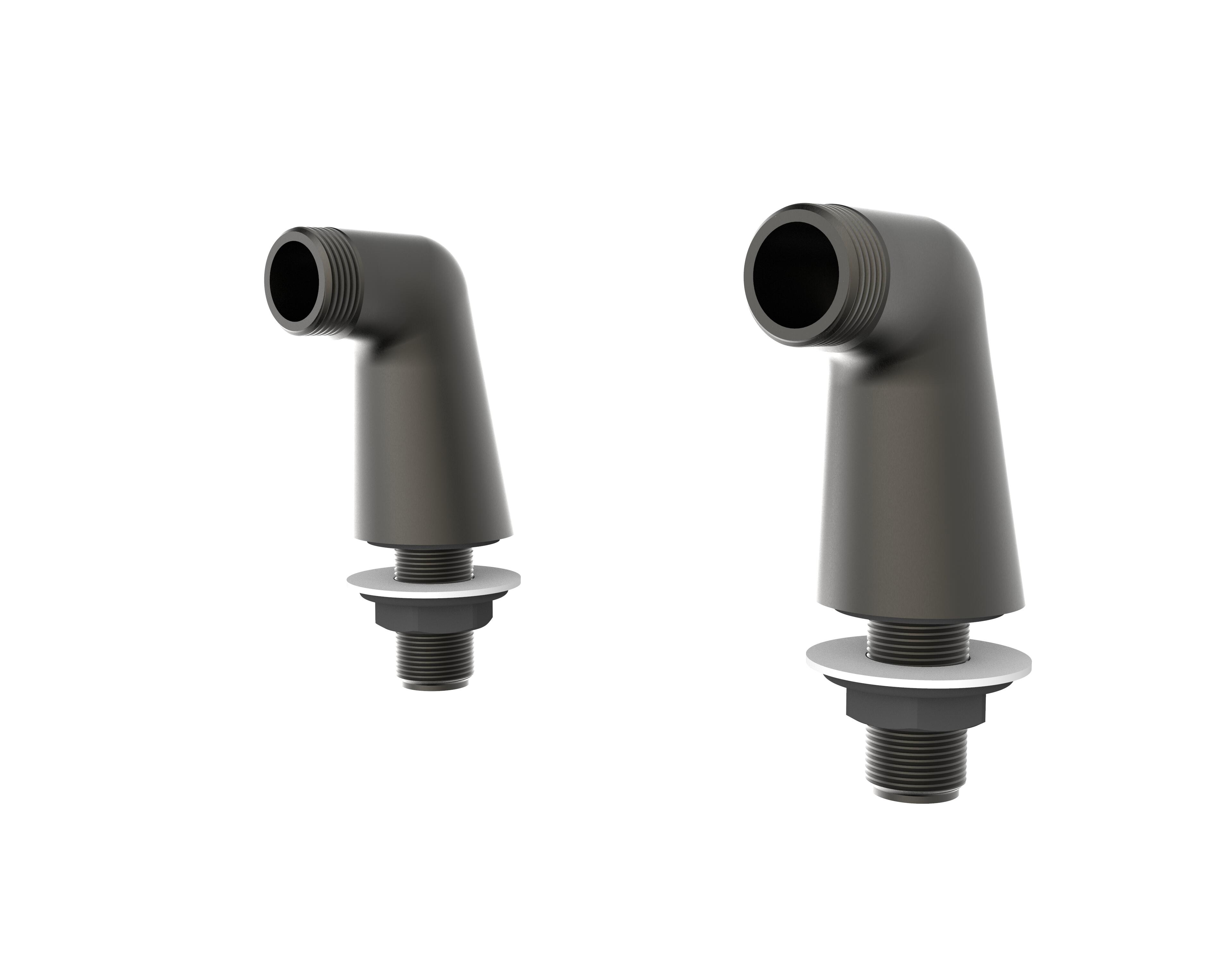 Lot 2 colonnettes Mooi Armando Vicario graphite mâle / mâle 20 x 27/15 ...