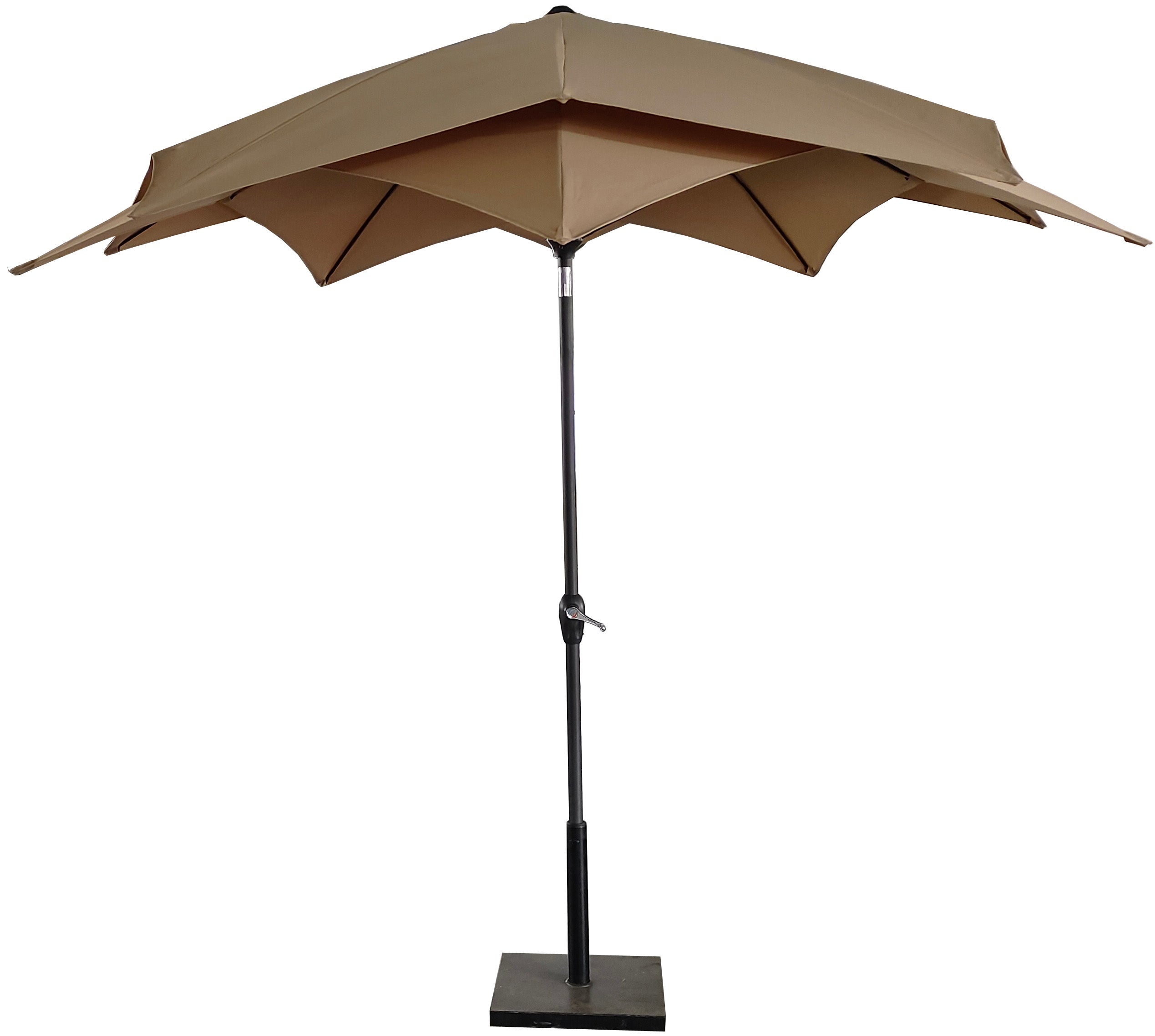 Parasol taupe octogonal, L.300 x l.300 cm | Leroy Merlin
