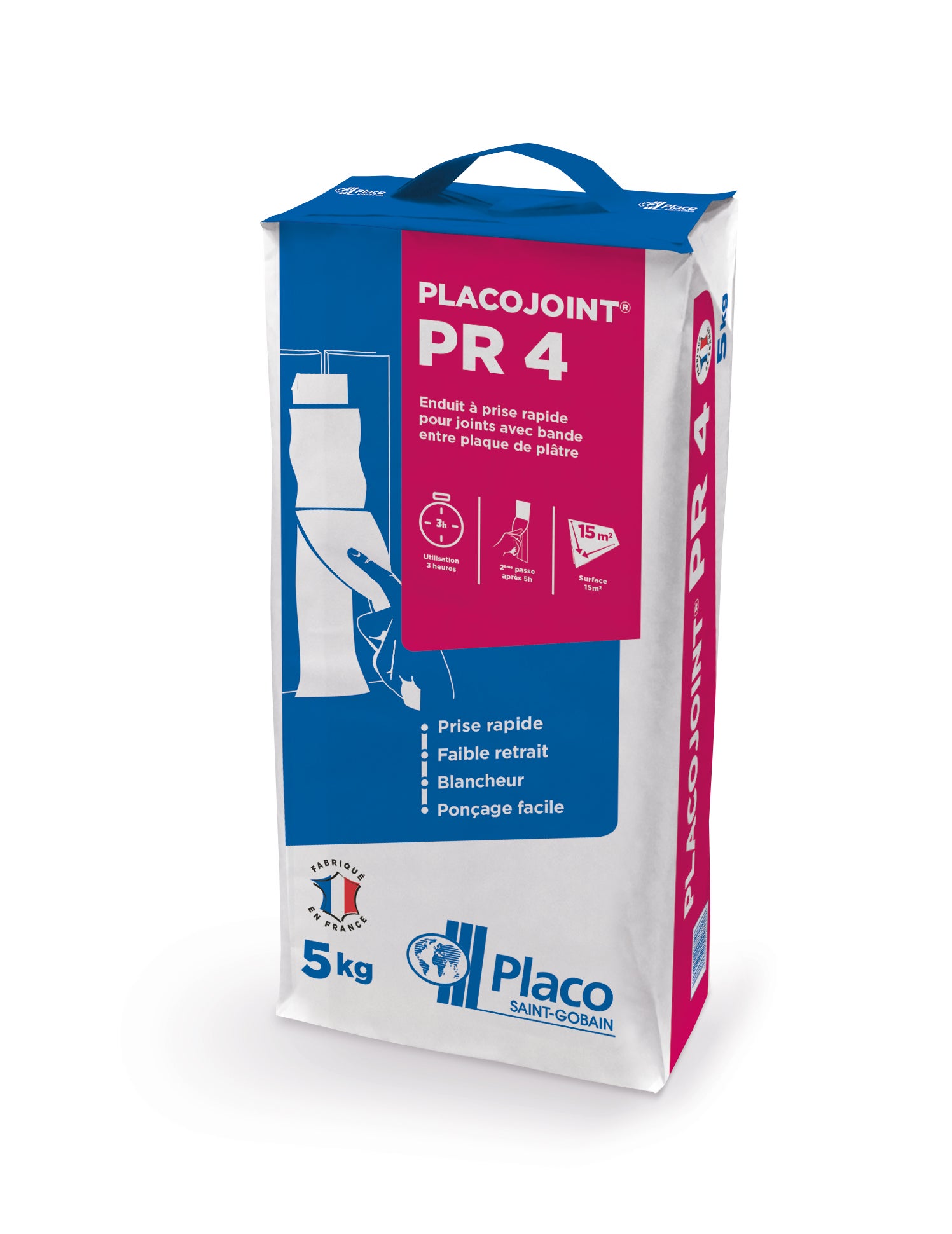 Enduit à joint Placojoint PR4 PLACO, 5kg | Leroy Merlin