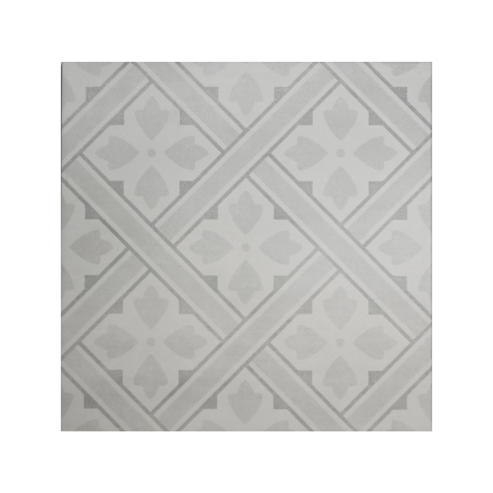 Carrelage sol/mur intérieur effet patchwork gris clair Laura ashley l ...