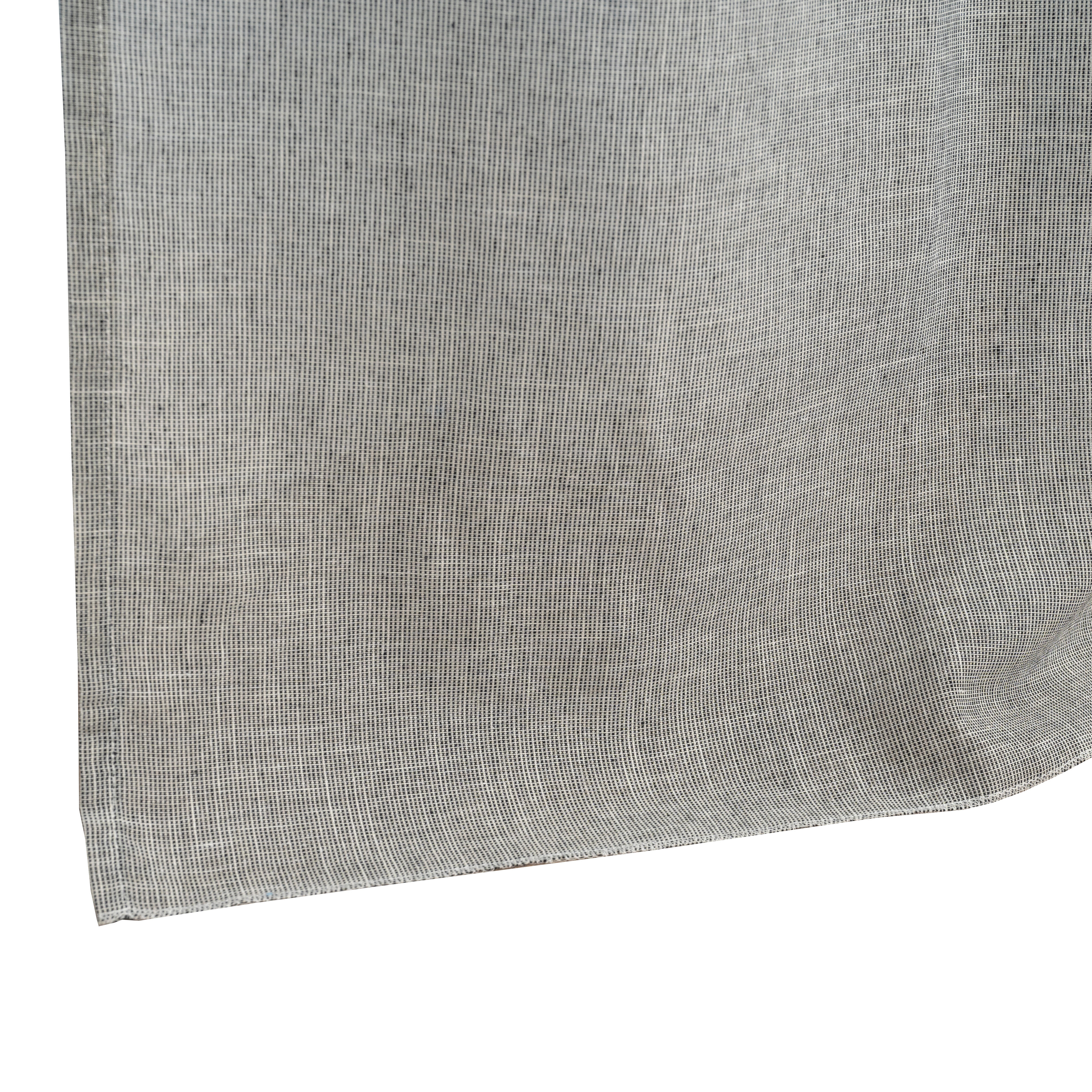 Visillo ollaos Dolomiti liso negro de 140x280cm | Leroy Merlin