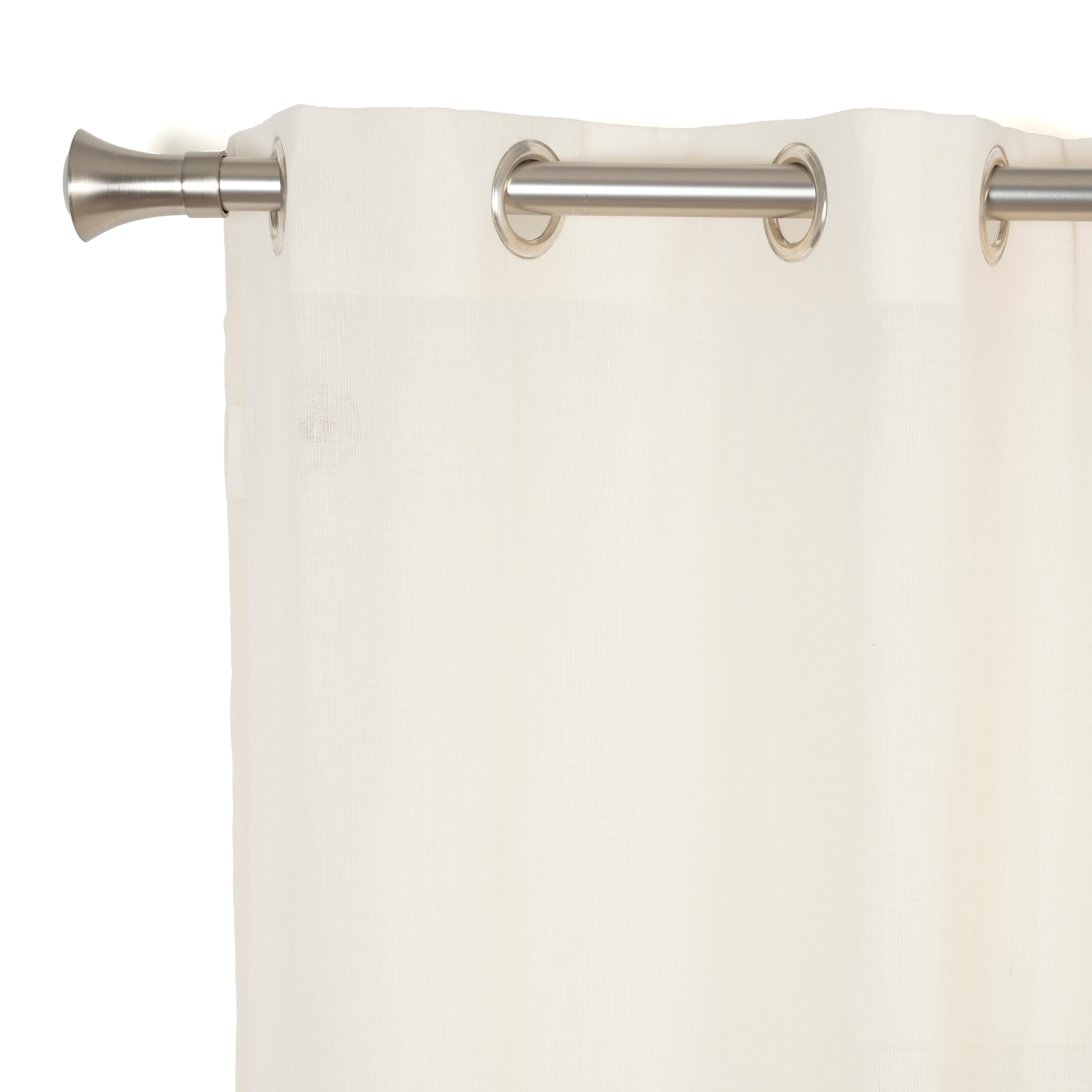 Visillo ollaos Dolomiti liso natural de 140x280cm | Leroy Merlin