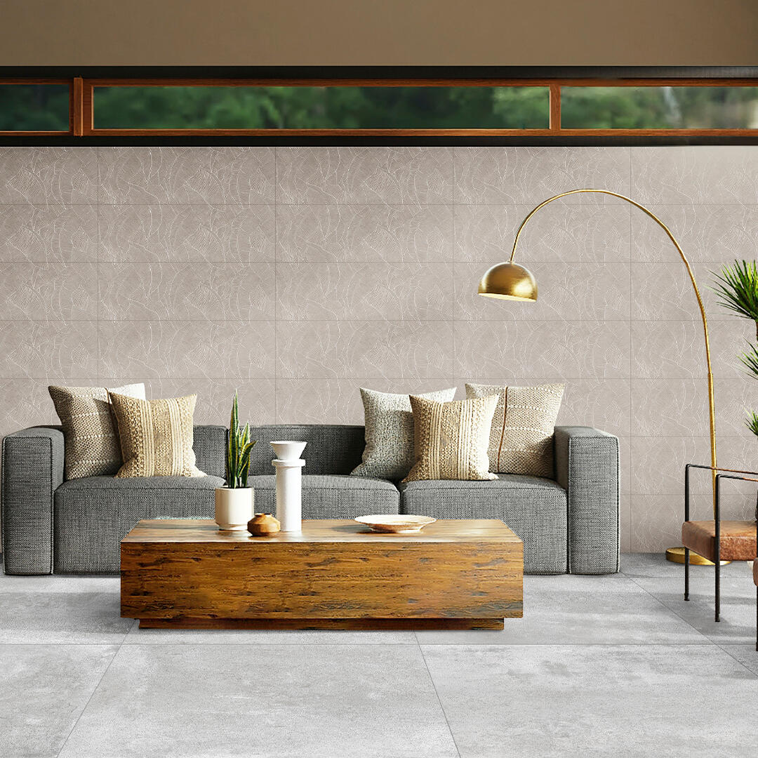 Carrelage mur/ sol intérieur effet ciment beige Marata l.100 x L.100 cm ...