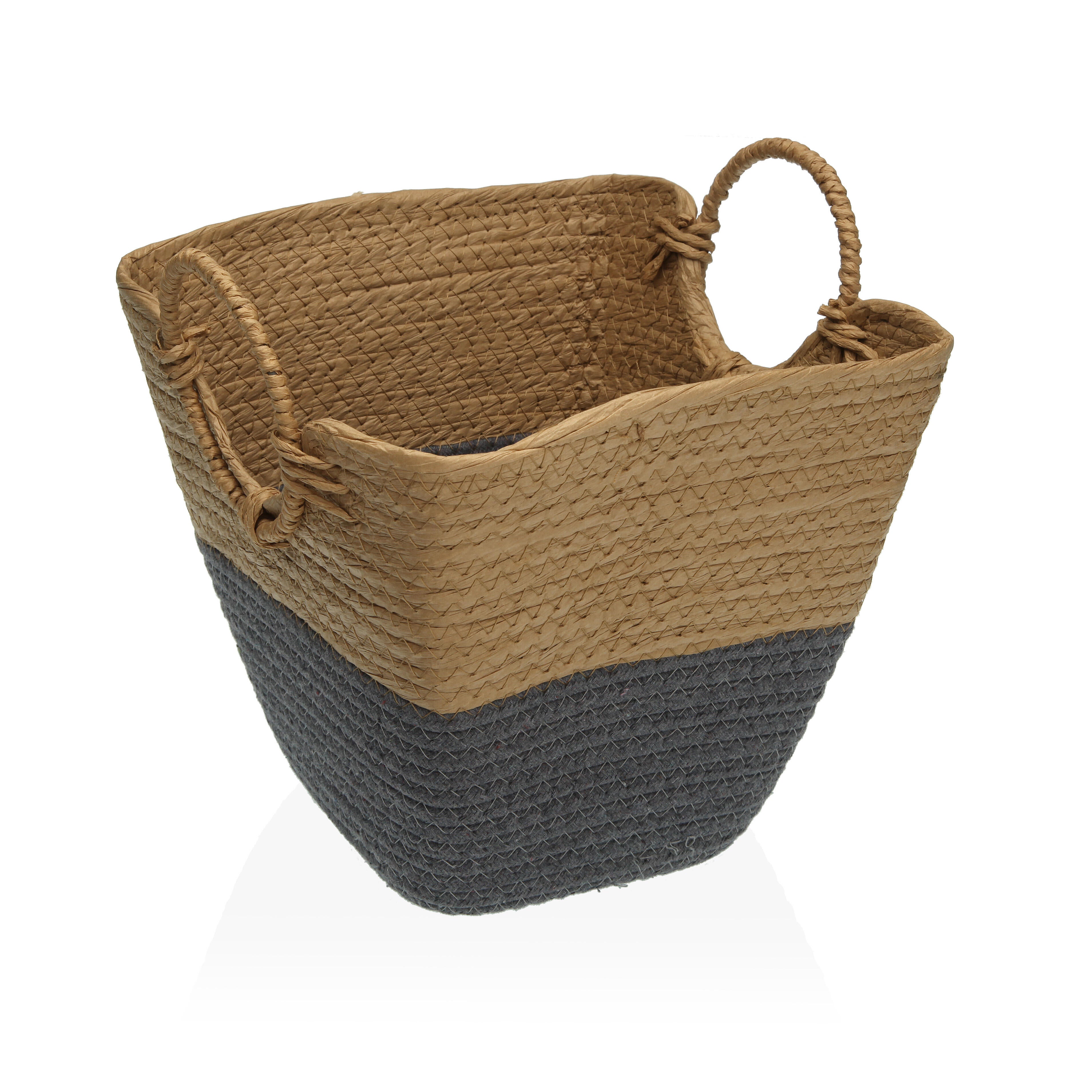 Cesta de papel beige 23x25x21cm | Leroy Merlin