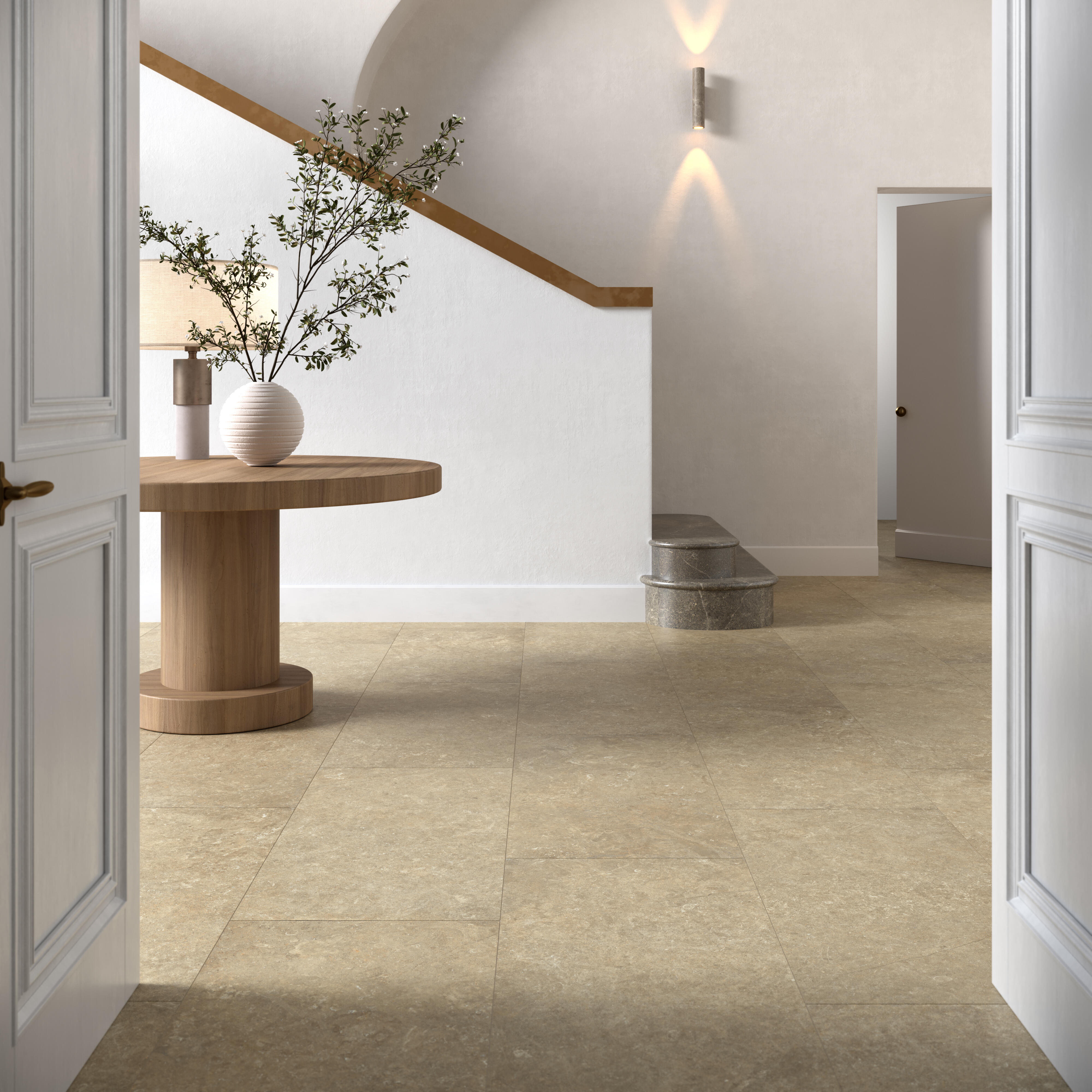 Carrelage mur / sol intérieur effet pierre terre Essentiel l.60 x L.120 ...