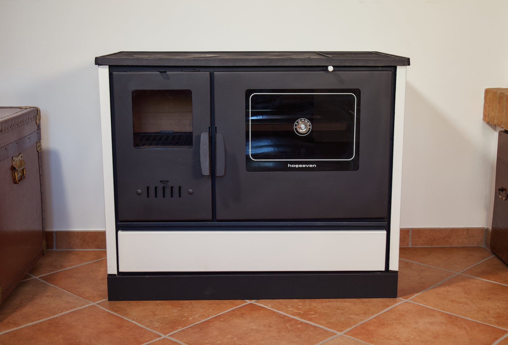 Cucina a legna CL4020 bianco 7.7 kW | Leroy Merlin