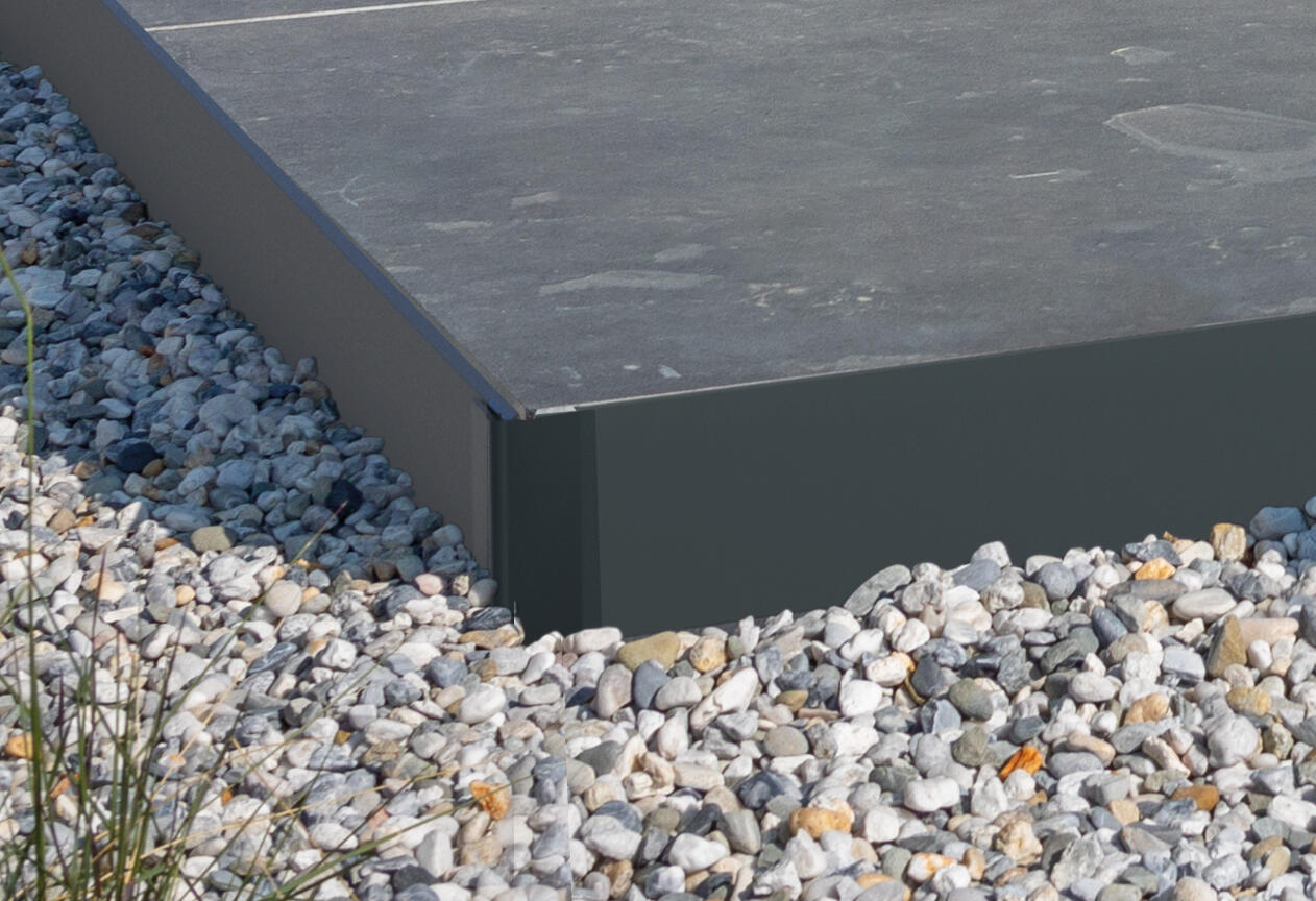 Jonction d'angle sortant, gis alu, 100mm | Leroy Merlin