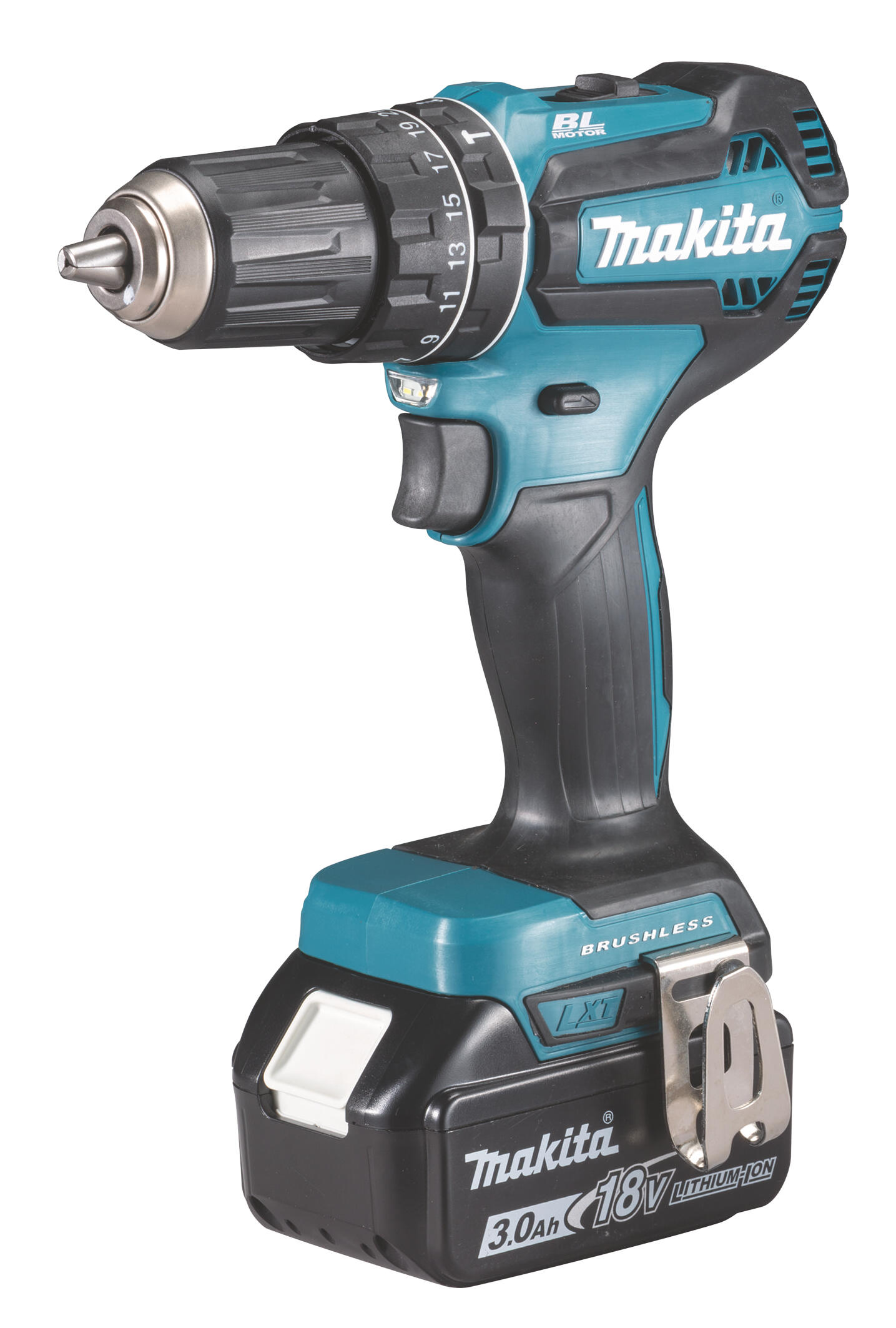 Trapano a percussione a batteria MAKITA DHP485RF3J 18 V 3Ah, 3 batterie ...