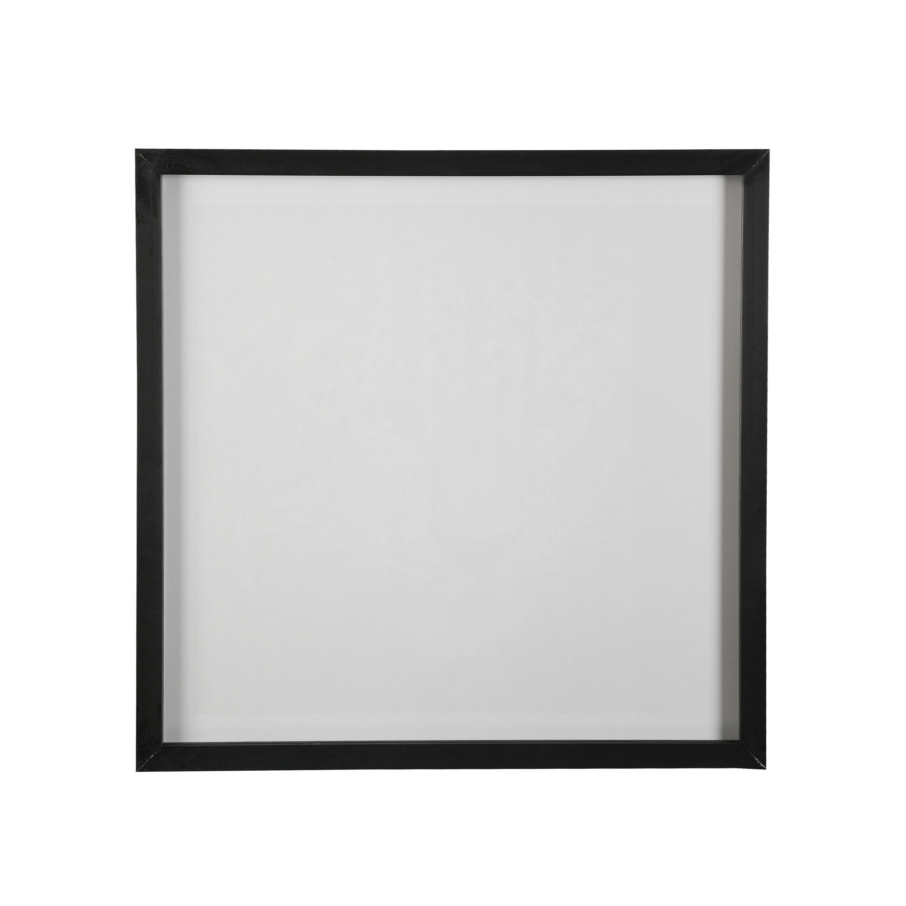 Cuadro con marco Blanco Y Negro 50 cm x 50 cm | Leroy Merlin