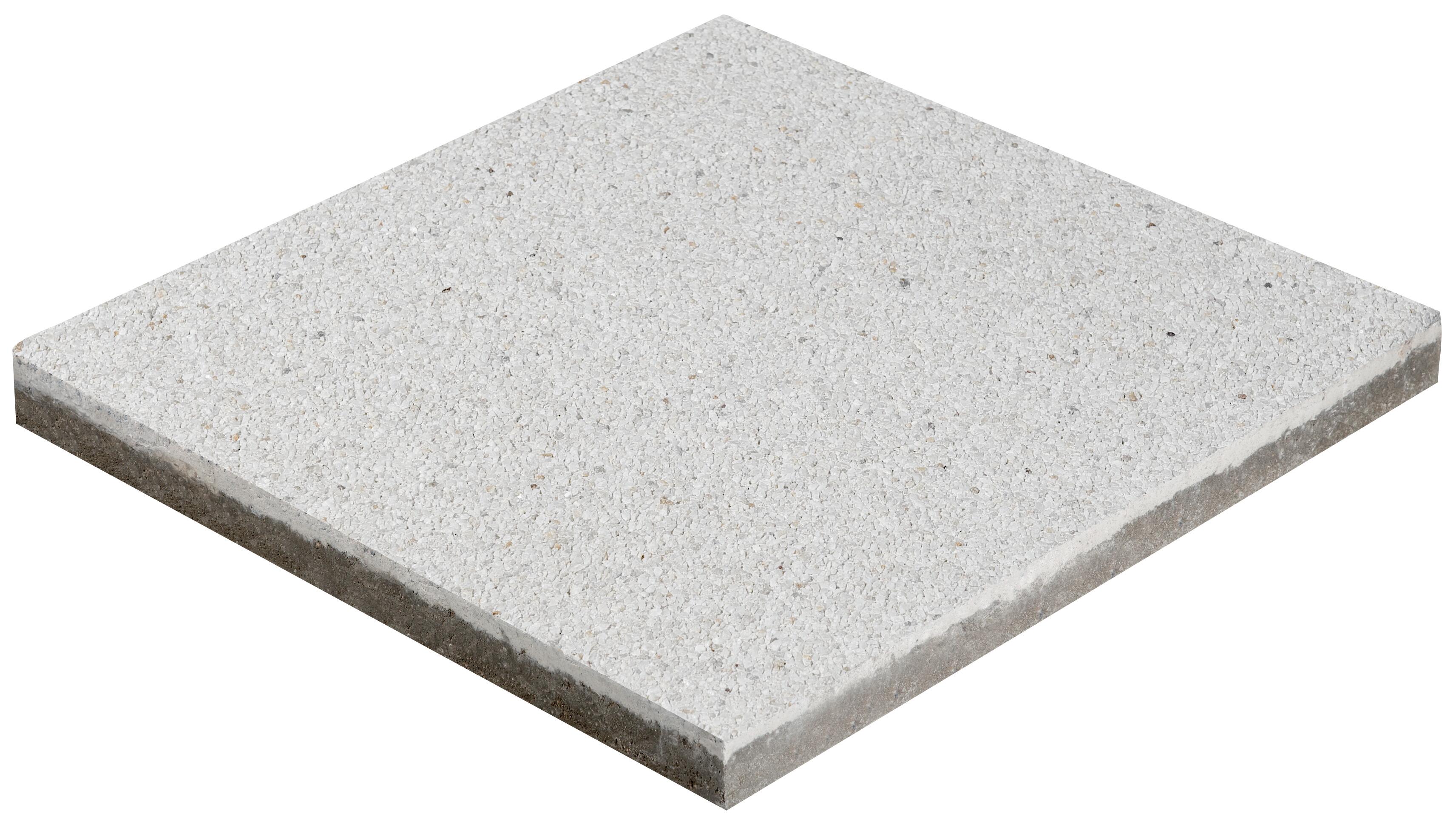 Dalle béton quartz blanc, L.50 x l.50 cm x Ep.410 mm | Leroy Merlin