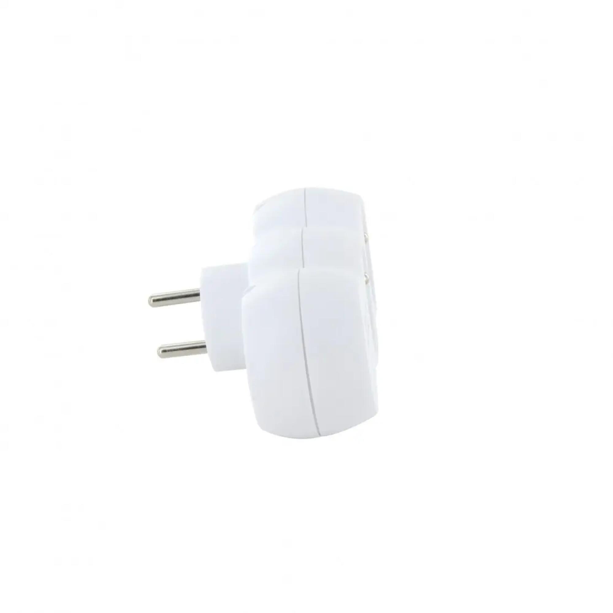 Biplite USB, 2 prises blanc CHACON | Leroy Merlin